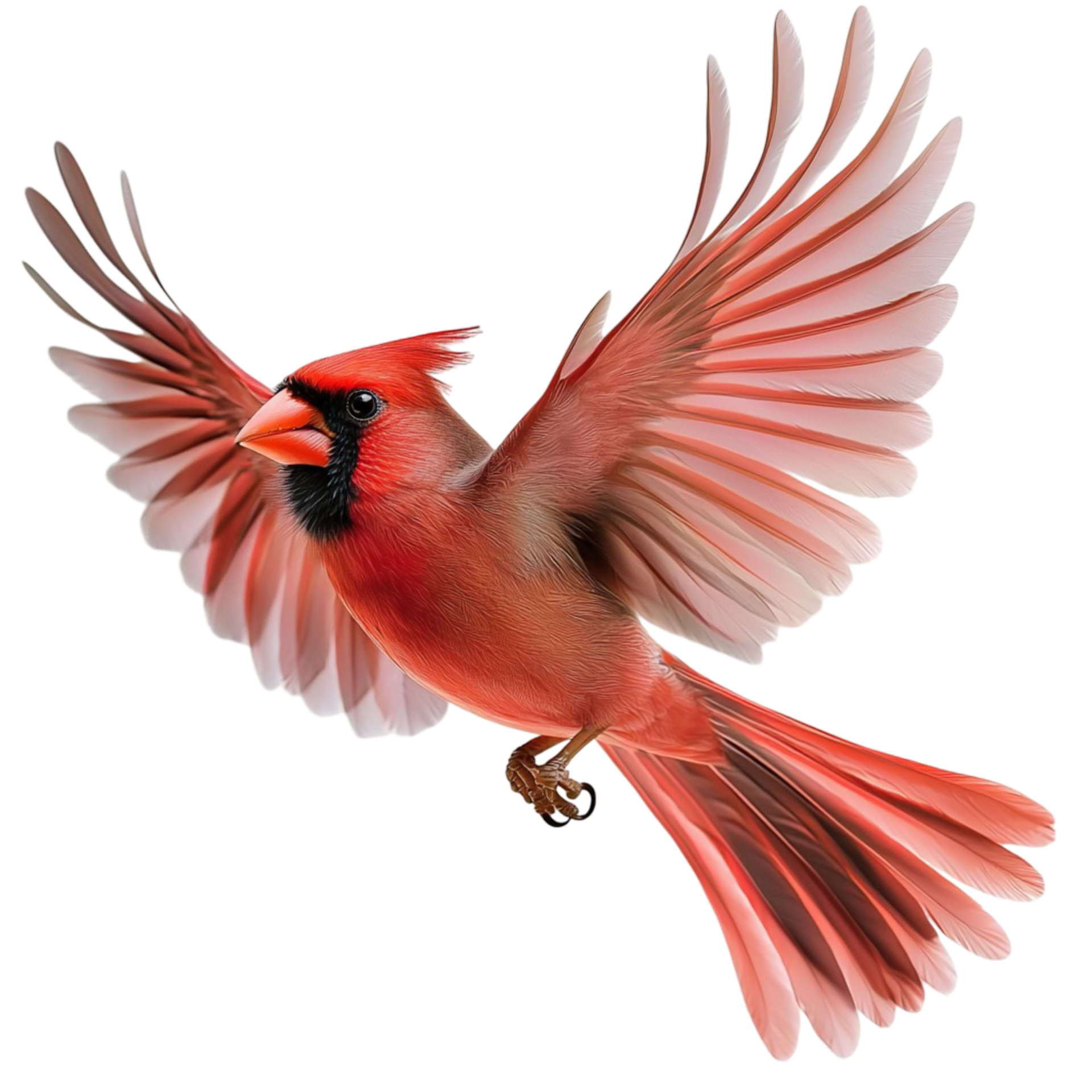red cardinal bird in mid flight with wings spread wide 57257987 PNG