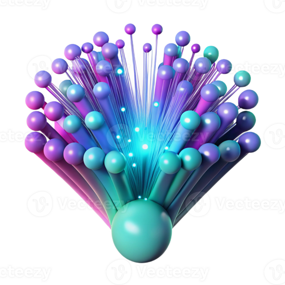 Dramatic Modern An Abstract Representation Of Data Flow Visualized As Streams Of Light