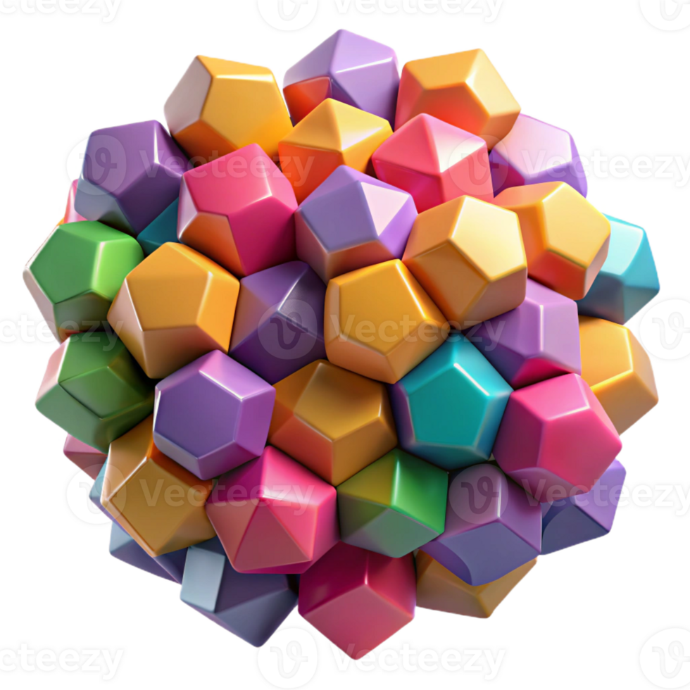 Elegant Abstract A Field Of Randomly Generated Colorful Polygons