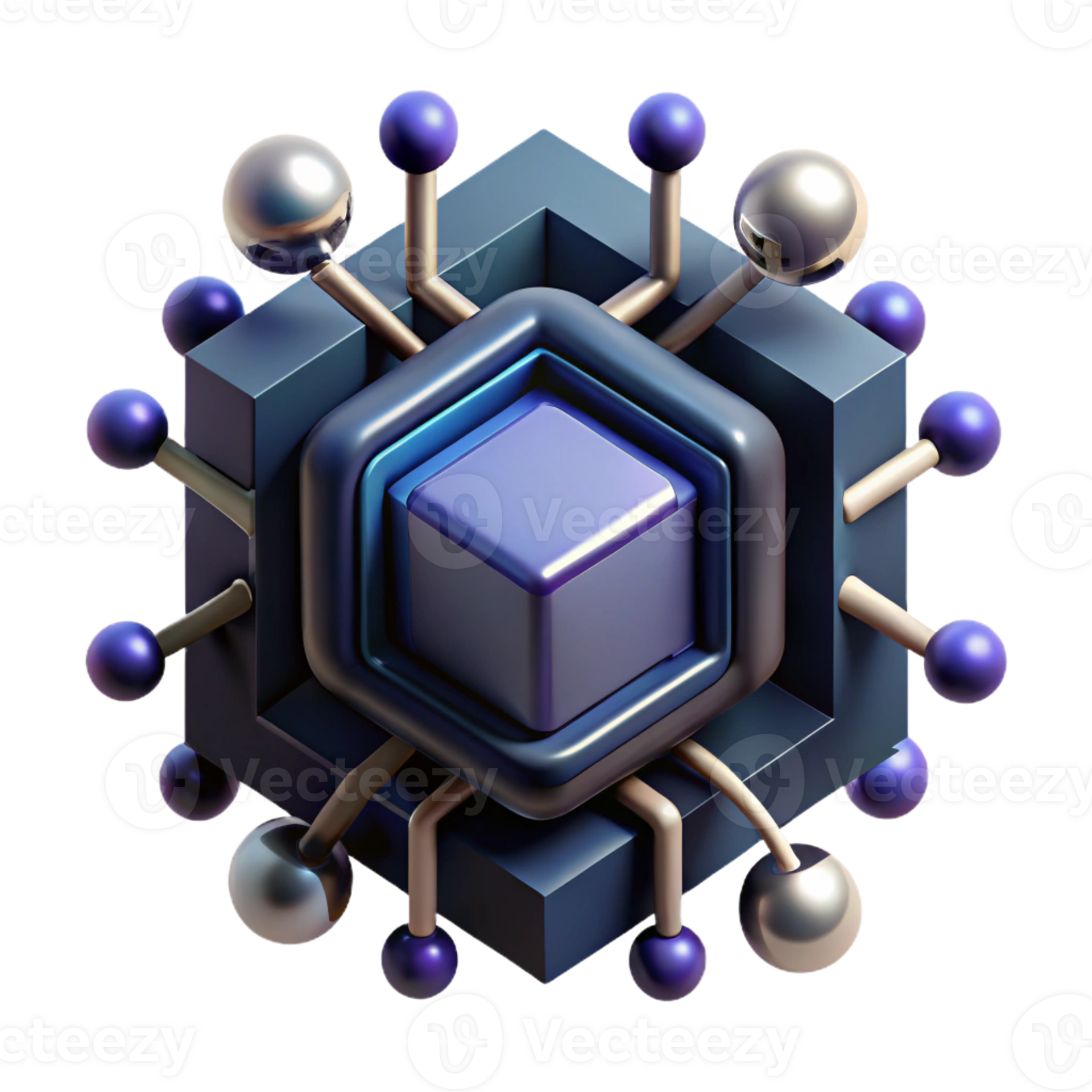 dramatic creative A quantum computer processing data, complex geometric shapes, dark background ...