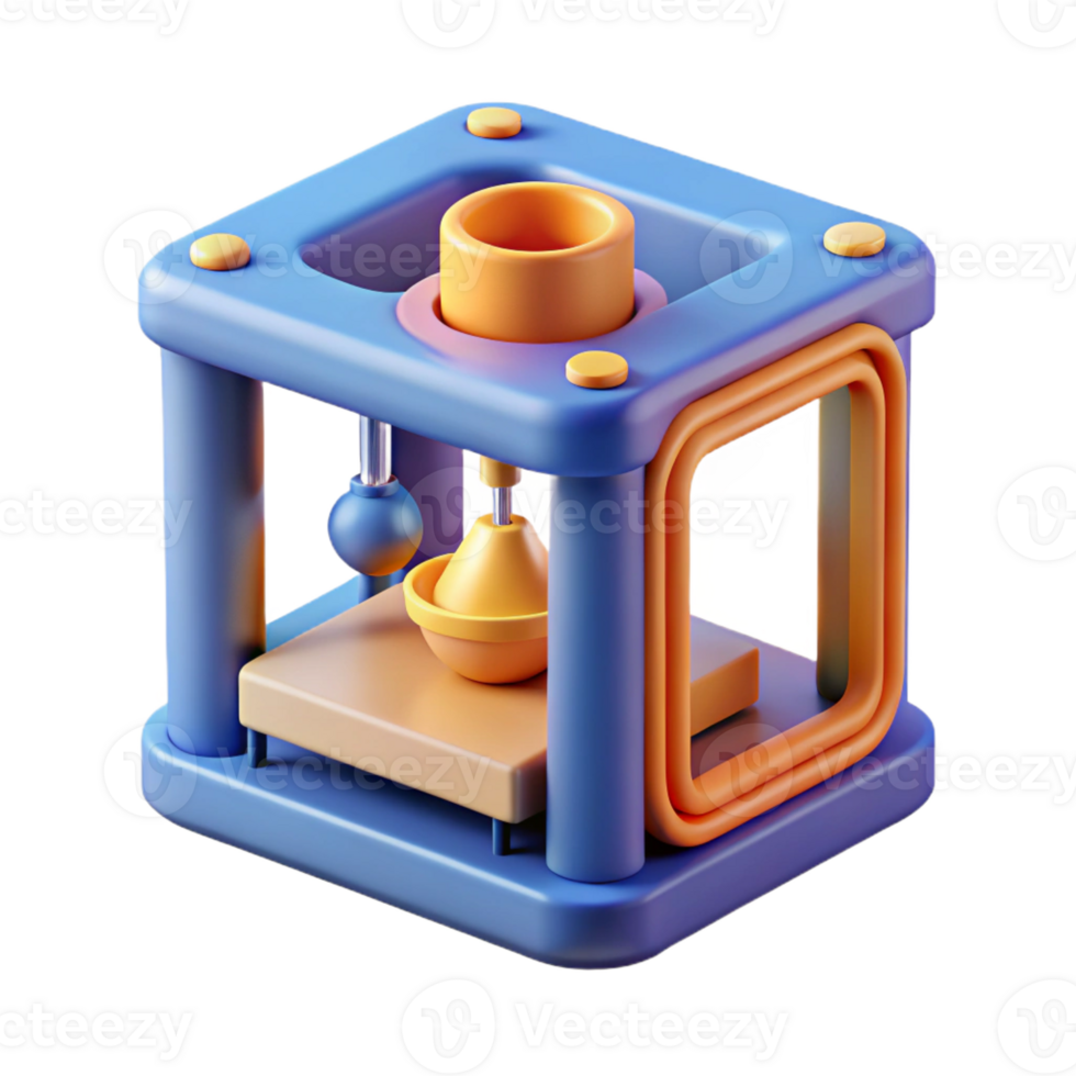 Vibrant Rustic A 3d Printer Creating A Complex Object Layer By Layer Time Lapse Photography