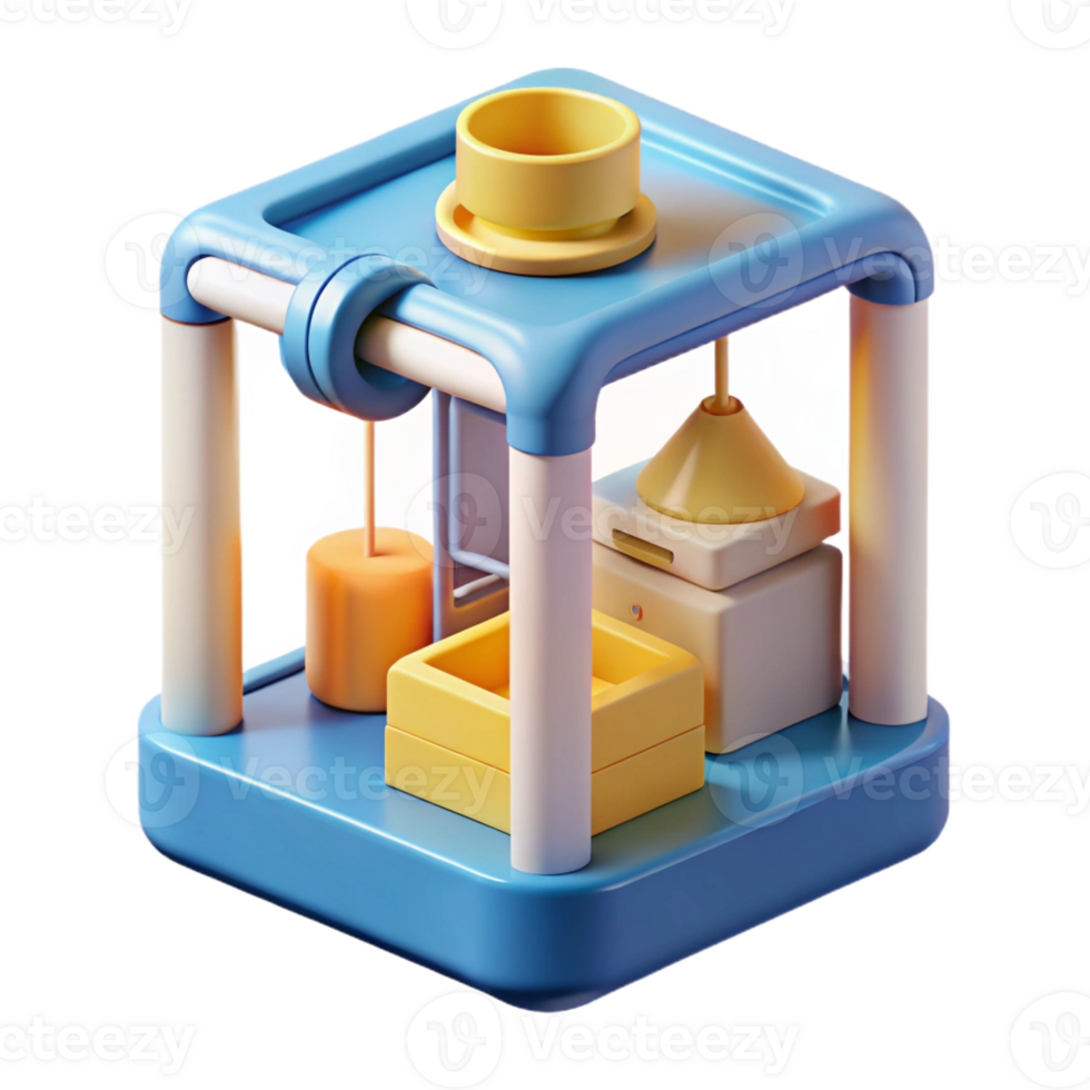 Dramatic Artistic A 3d Printer Creating A Complex Object Layer By Layer Time Lapse Photography