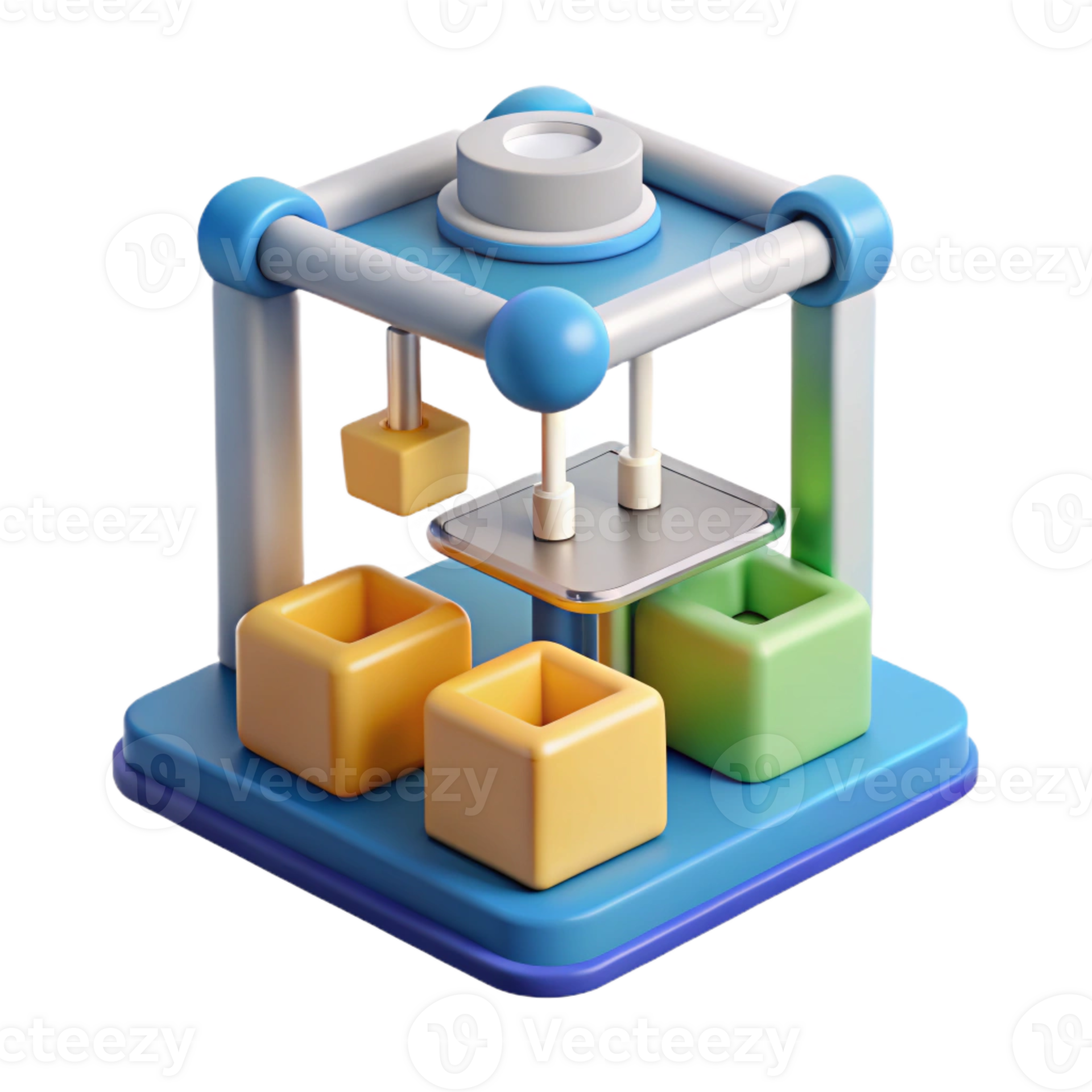 impressive contemporary A 3D printer creating a complex object, layer by layer, time-lapse ...