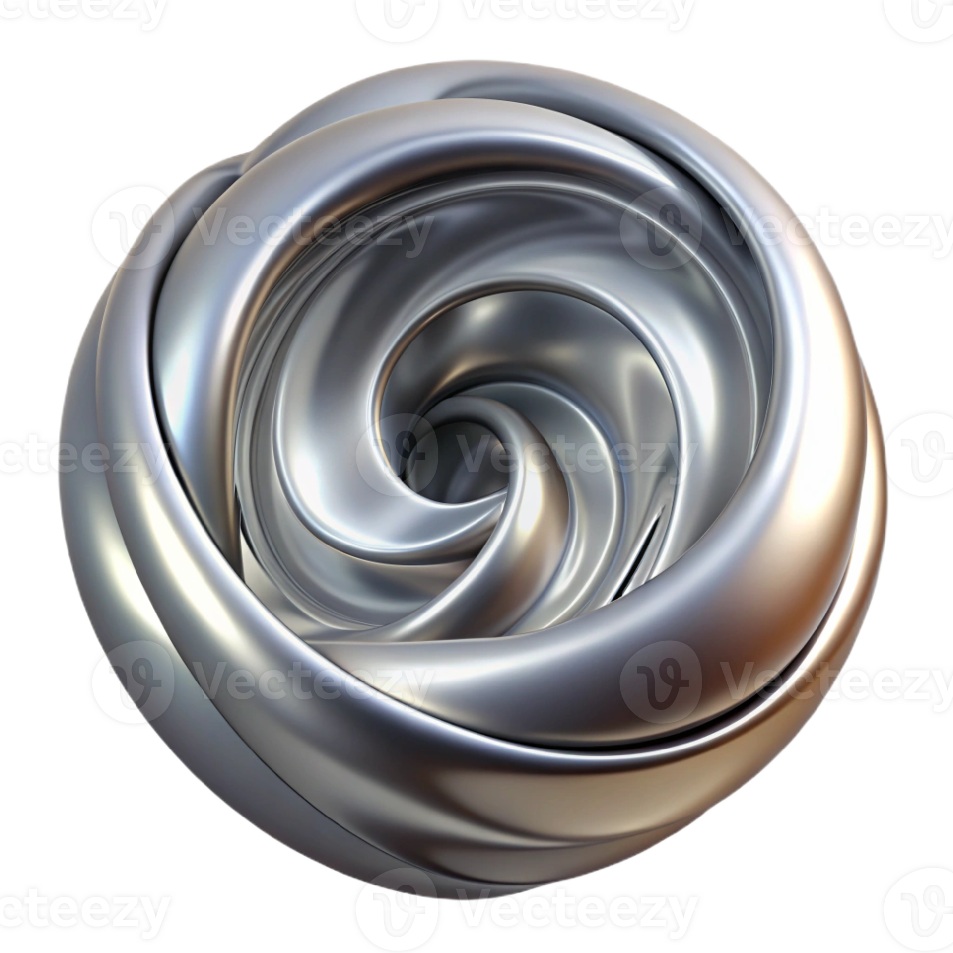 vibrant modern A swirling vortex of liquid silver, reflecting distorted ...