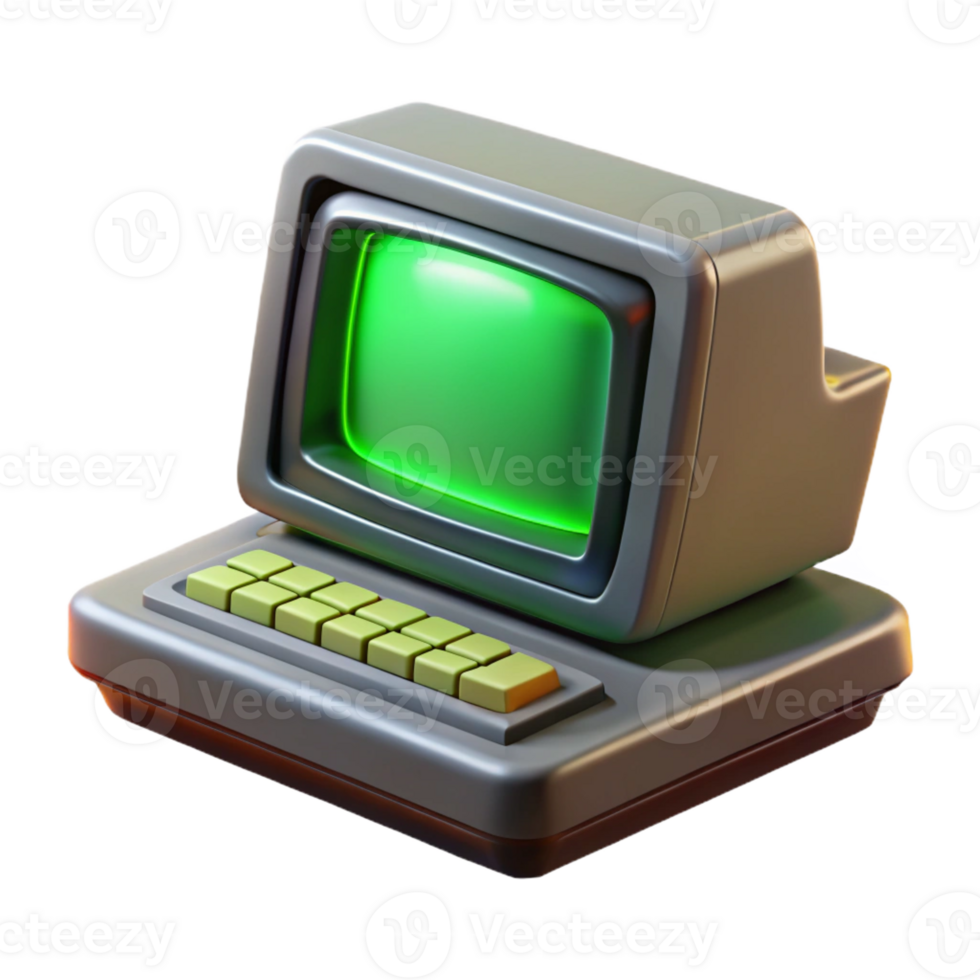 Extraordinary Abstract A Vintage Computer Terminal Displaying Cryptic Code Bathed In Green Crt