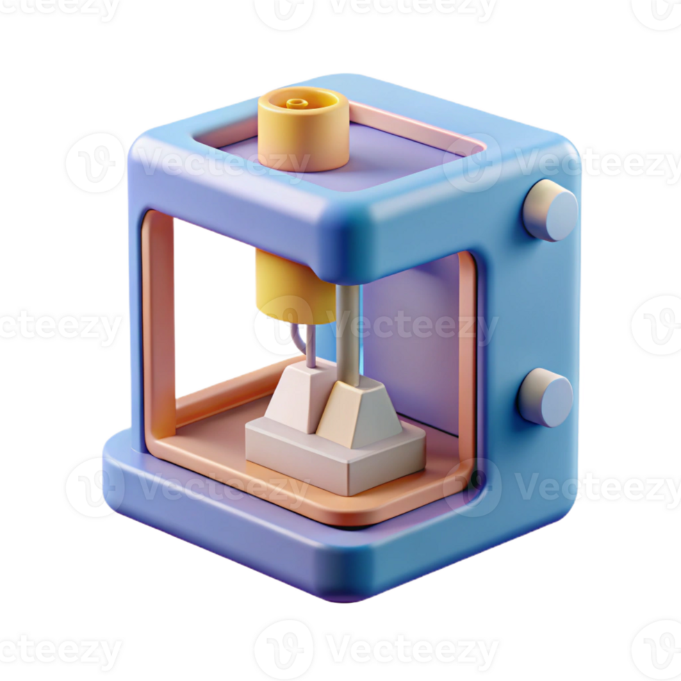 Beautiful Modern A 3d Printer Creating A Complex Object Soft White Lighting Realistic Style