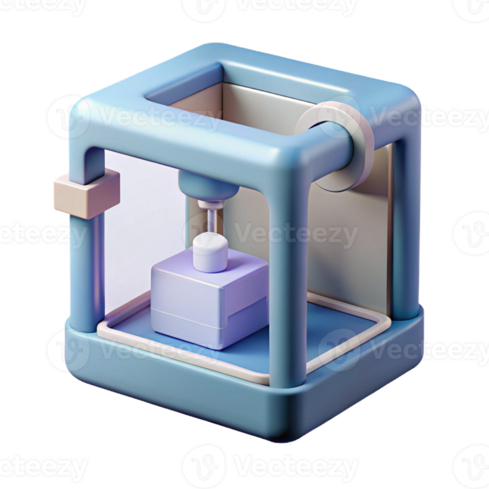 Magnificent Artistic A 3d Printer Creating A Complex Object Soft White Lighting Realistic