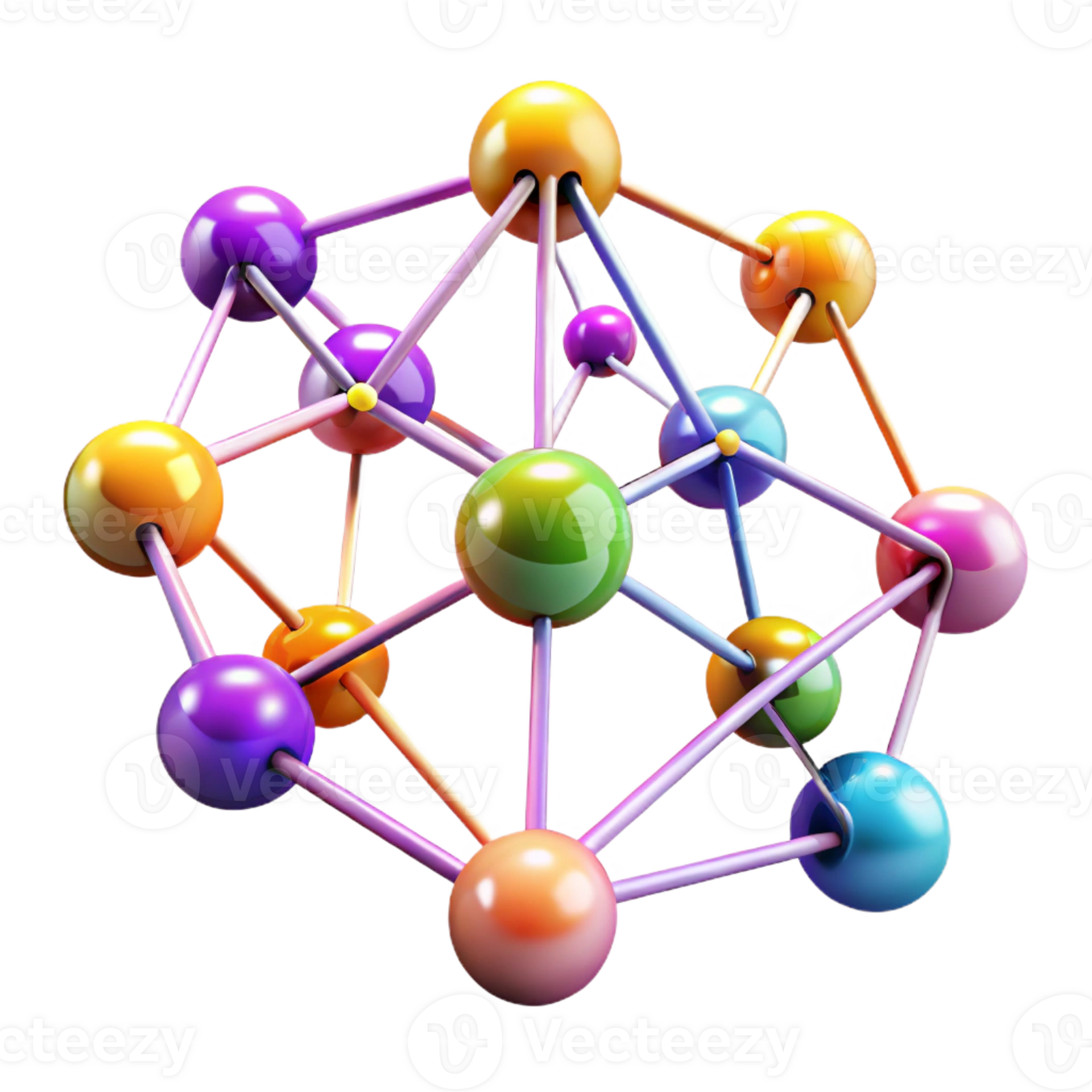 vibrant artistic A network of interconnected nodes and lines, pulsating with energy, bright ...