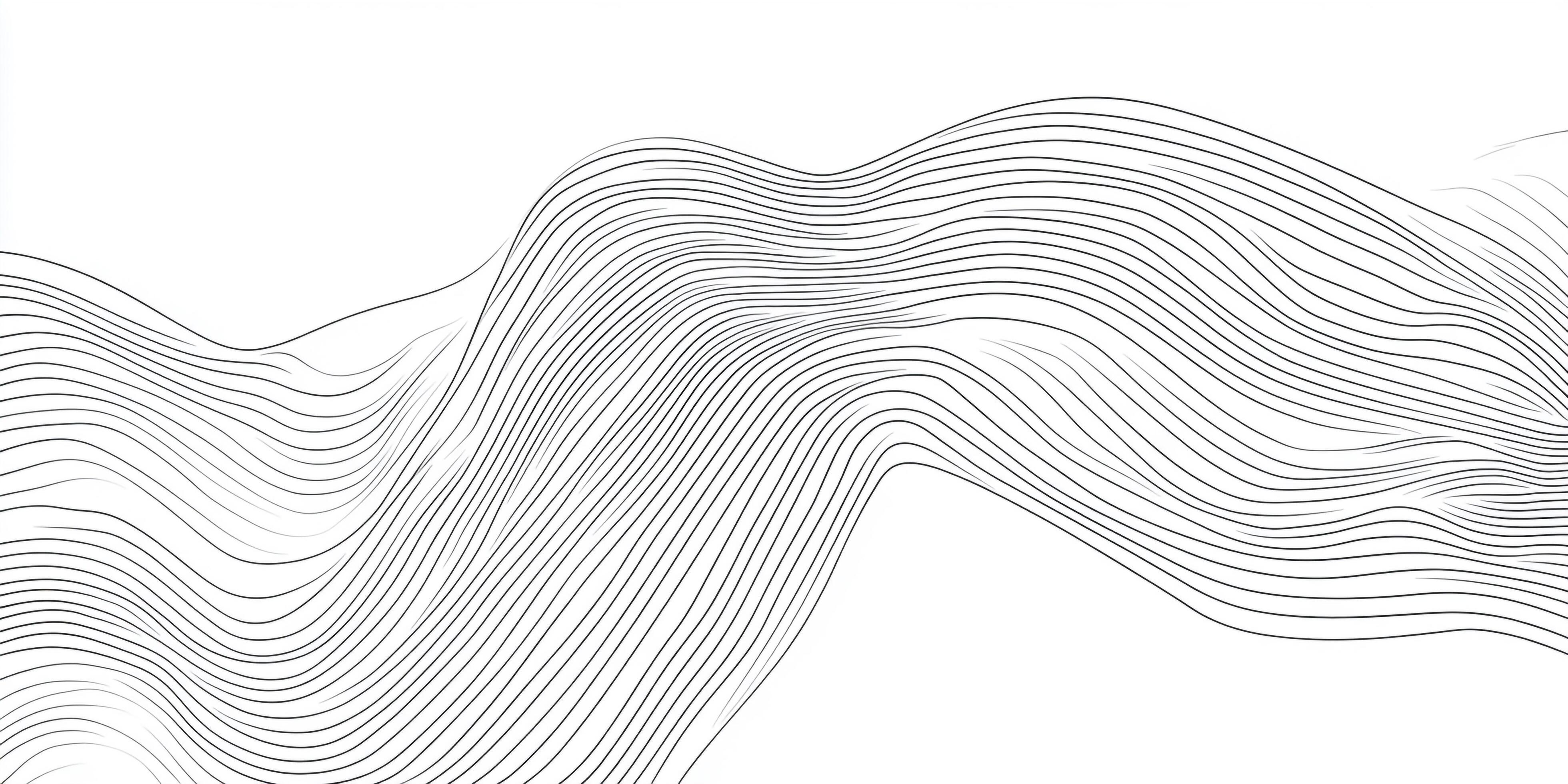 Abstract curves and flowing lines create a dynamic, undulating, and visually appealing landscape ...