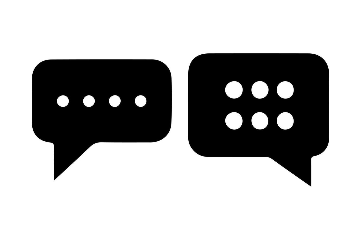 Set of speech bubble icons. 57299978 Vector Art at Vecteezy