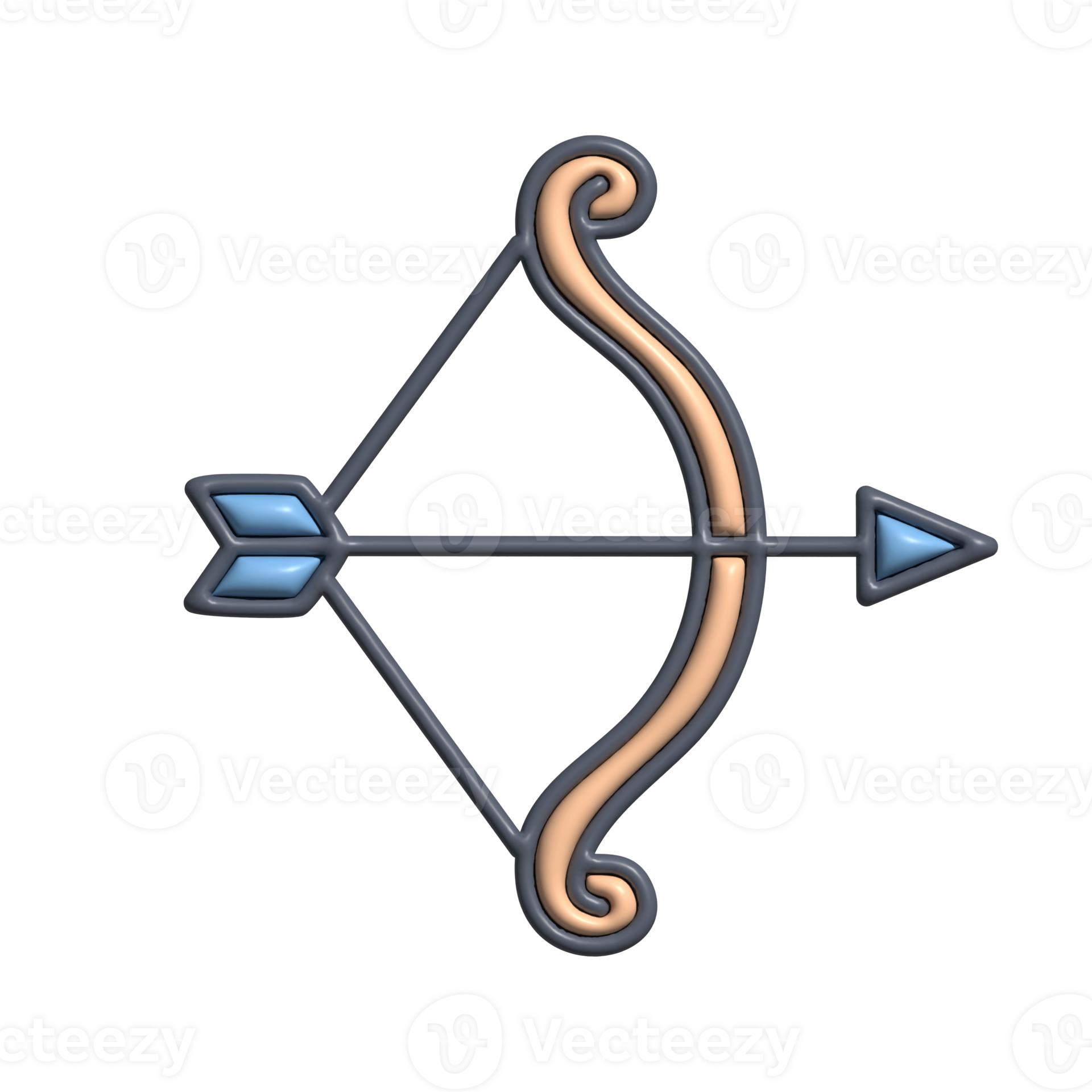 Bow and Arrow Emoji Archery and Hunting Icon 57310892 PNG