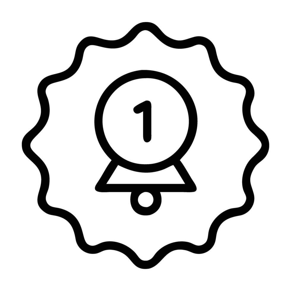 Notification badge icon with red circle counter design for alerts ...