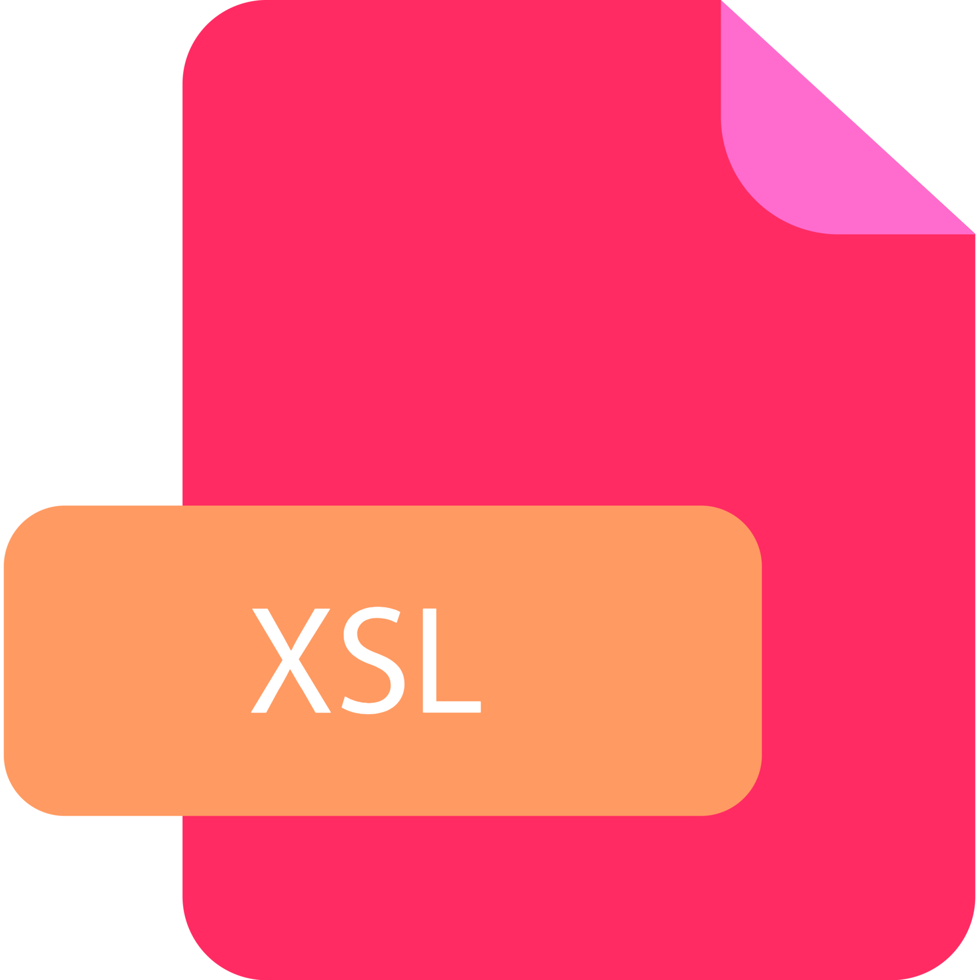 Xsl File Extension Icon Rounded Corners And Deep Color 57325176 Png