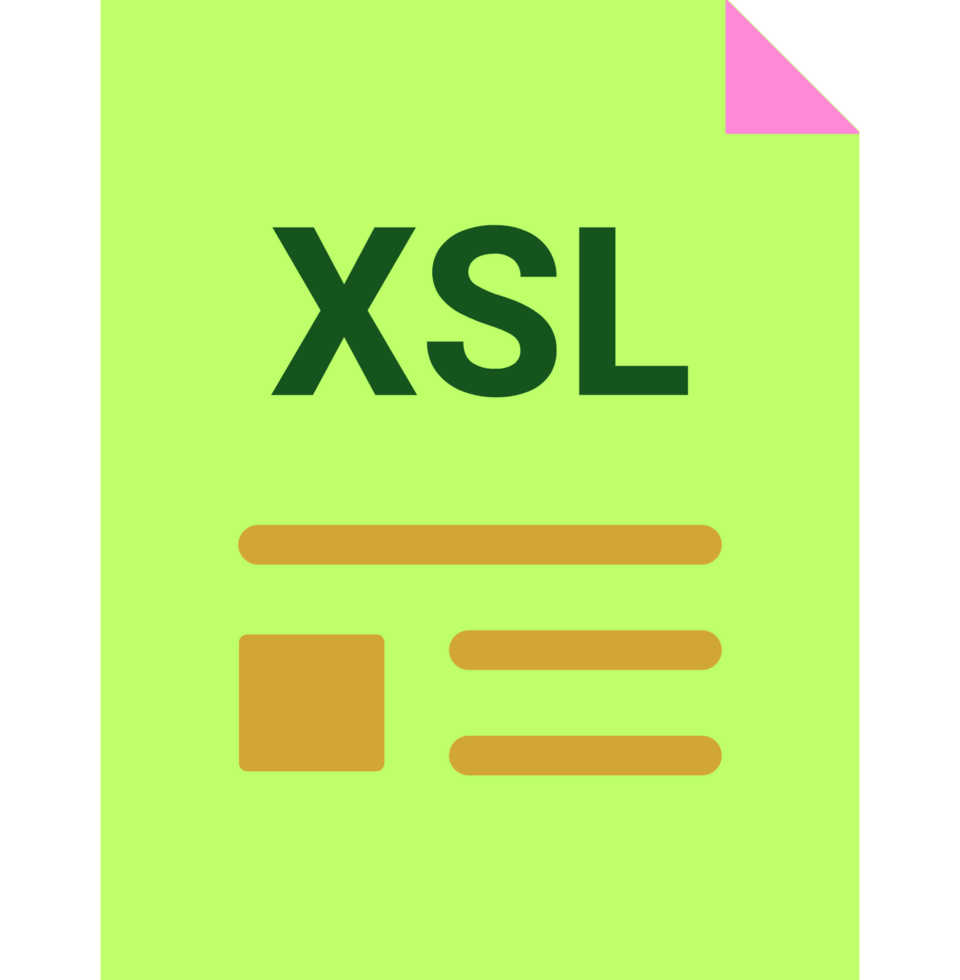 Xsl With Deep And Minimal Colors And Folded Icon 57325185 PNG