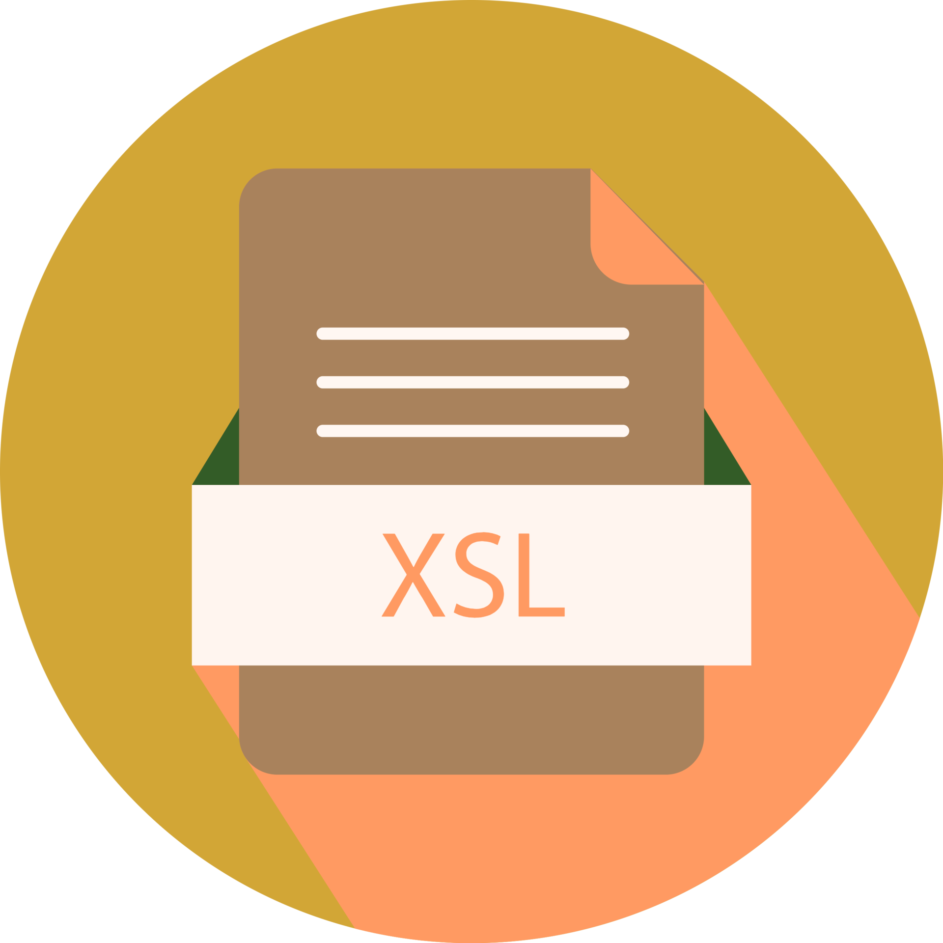Xsl File Icon With Black Shadow 57325188 PNG