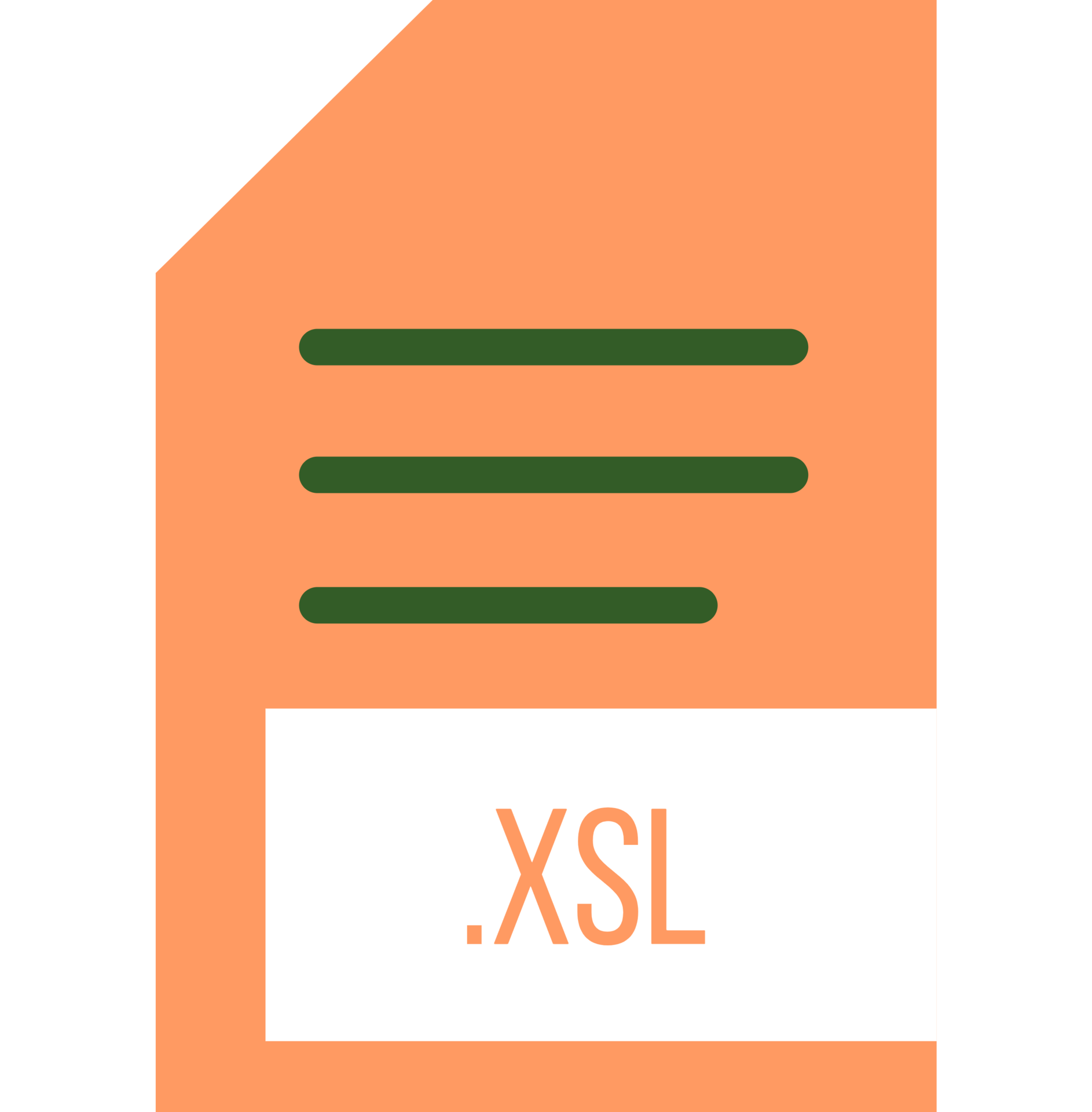 Xsl File Icon Minimal Fill 57325201 Png