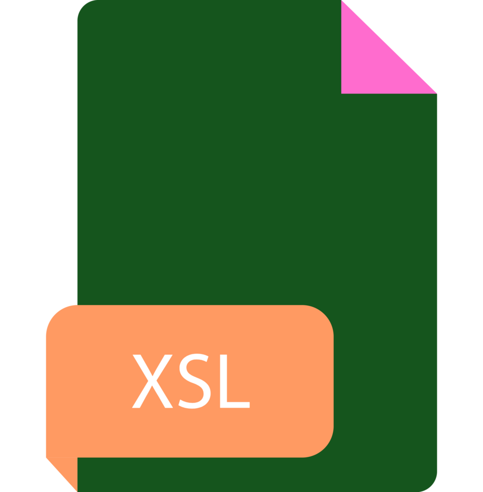 Xsl File Extension Icon Crisp Corners Grey Colors 57325216 PNG