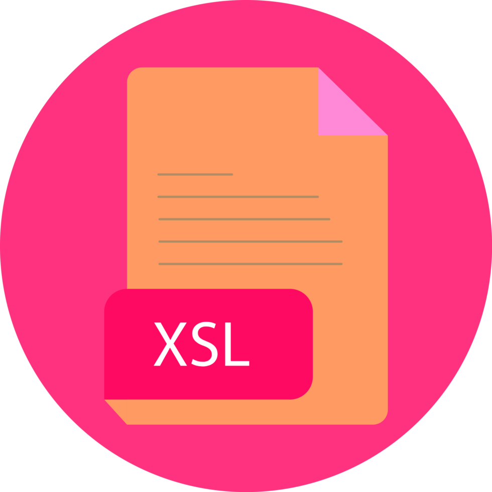 Xsl File Extension Icon Black Color Crisp Corners Circular Shape 57325217 PNG