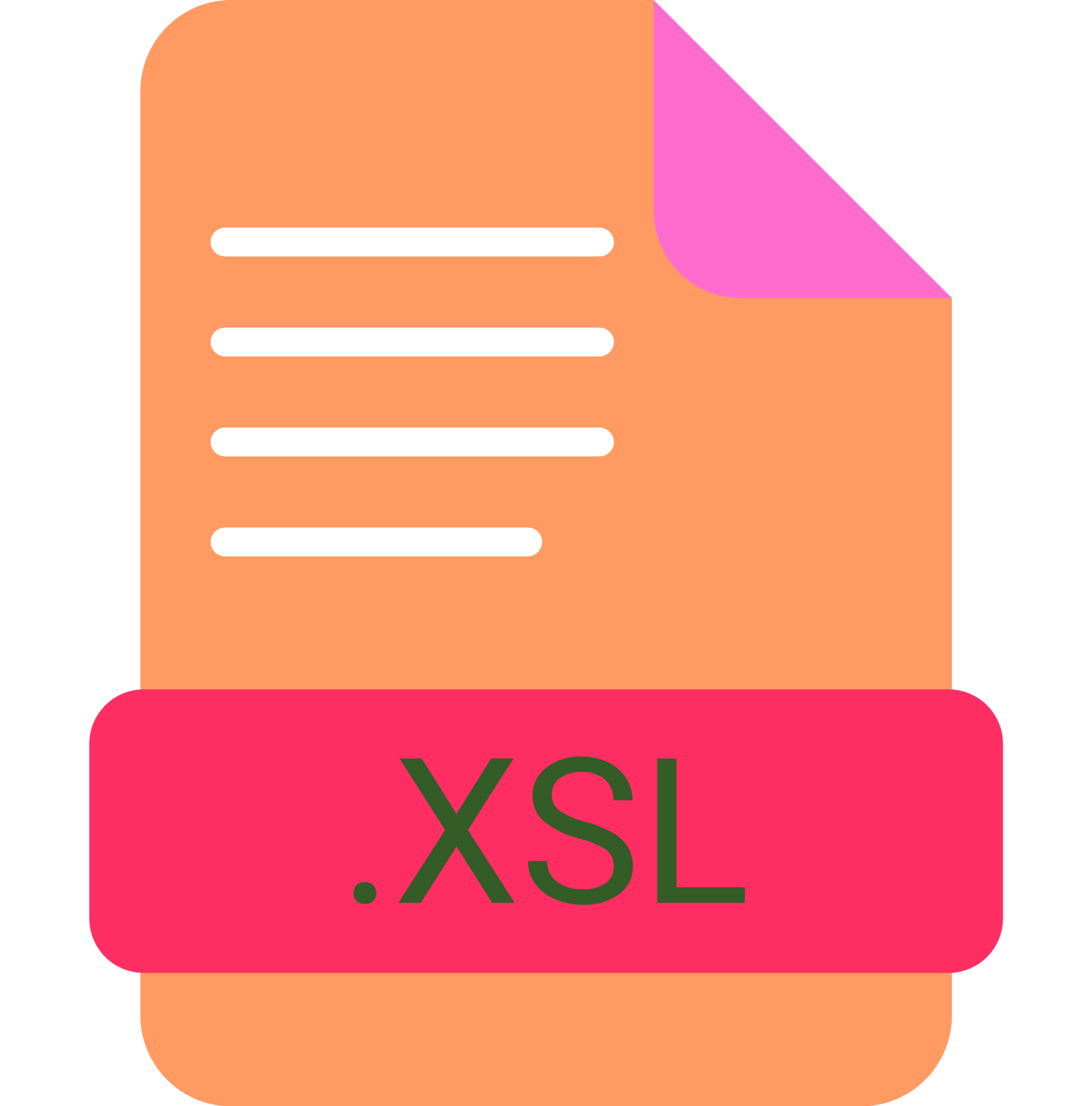 Xsl File Extension Icon With Symbol 57325231 PNG