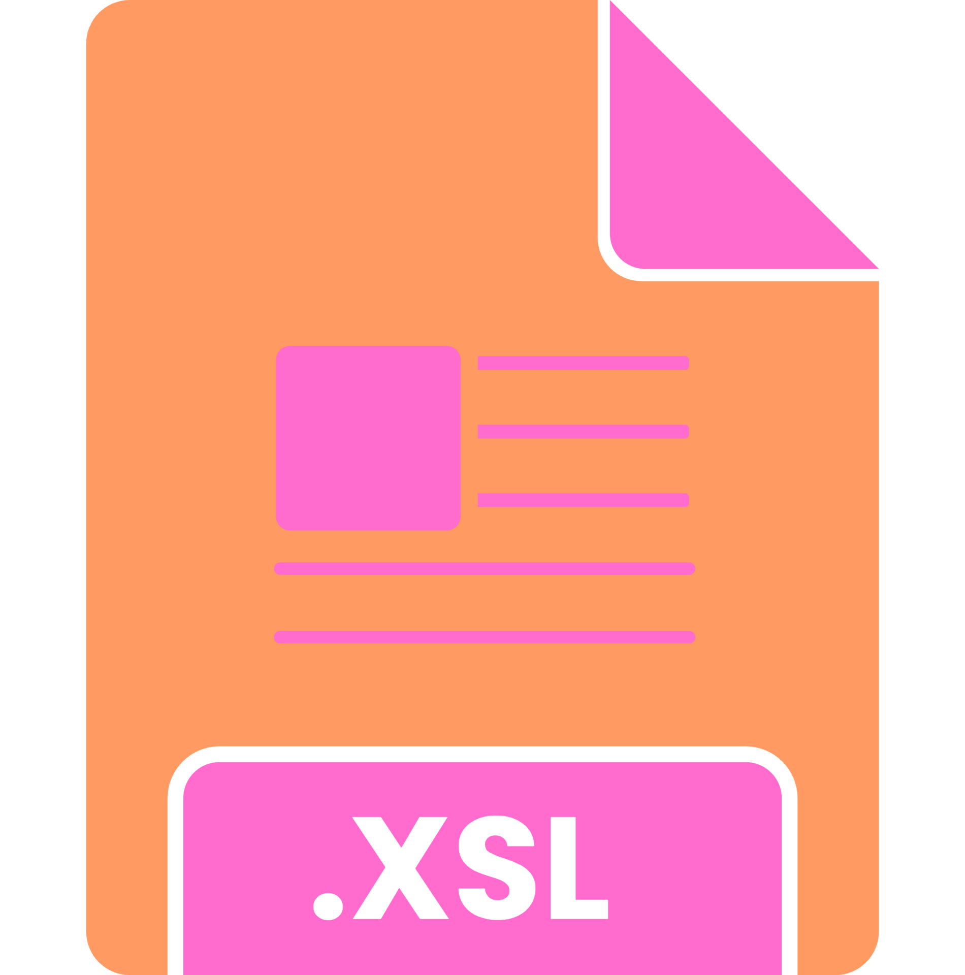 Xsl File Minimal Icon With Symbol 57325248 Png