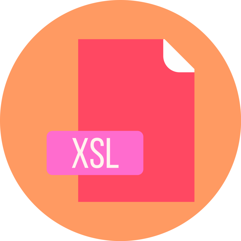 Xsl File Format Icon Rounded Circle Bg 57325260 PNG