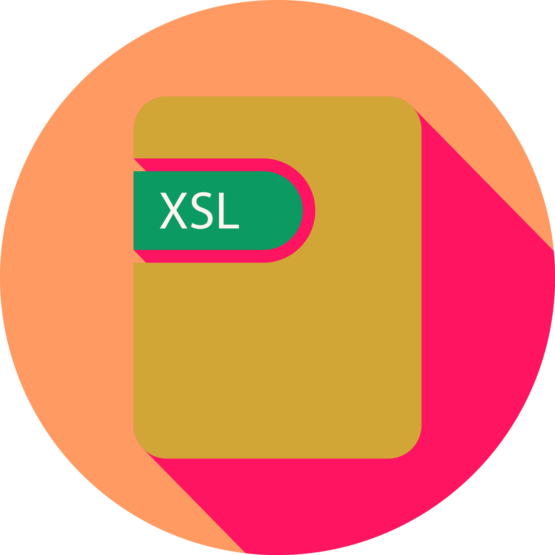 Xsl File Icon Black Shadow With Rounded Corners In Circular Shape