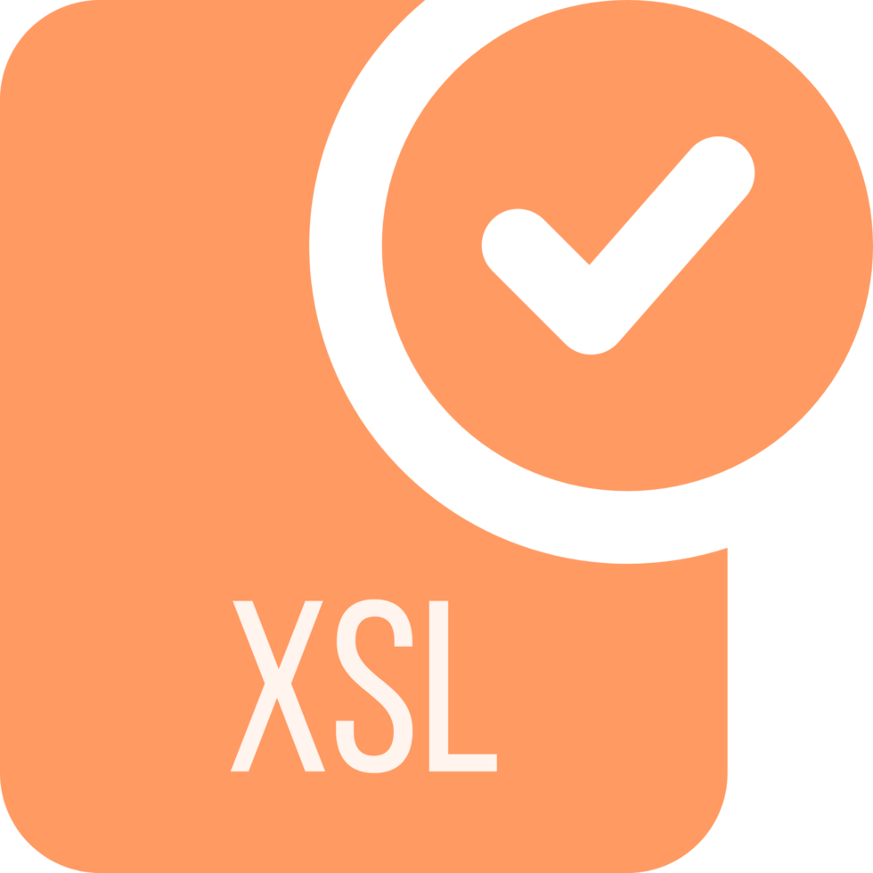 Xsl File Fomat Minimal Icon With Circle Outside 57325277 Png