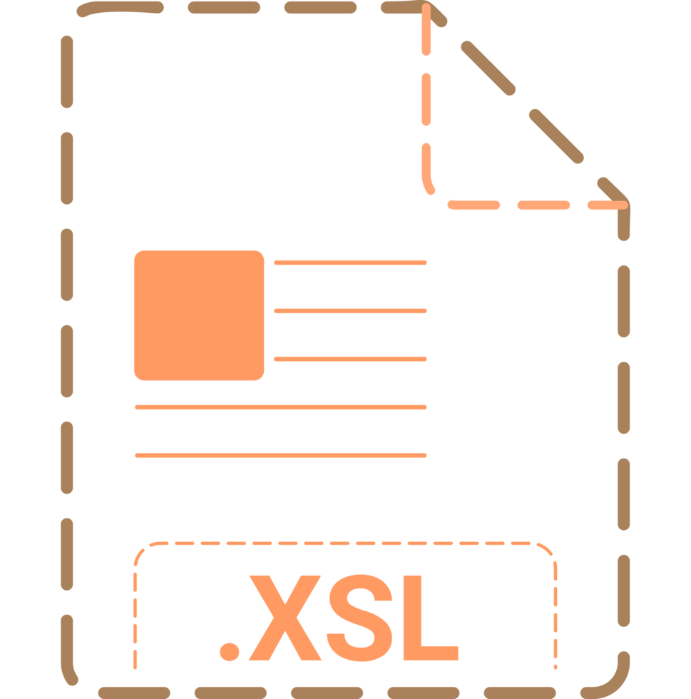 Xsl File Icon Deep Rounded Outline 57325279 Png