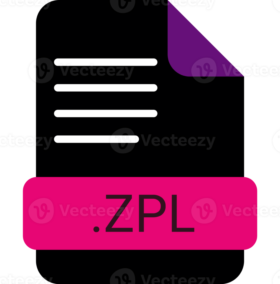 Zpl File Extension Icon With Symbol 57325368 PNG