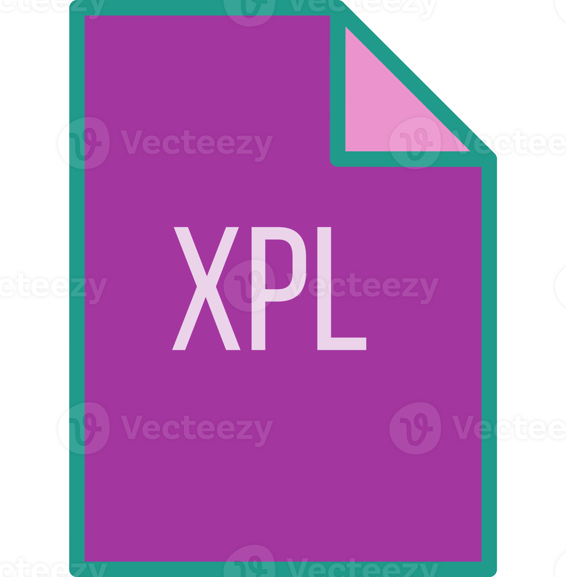 Xpl File Icon Fill Crisp Corner Illustration 57325530 Png