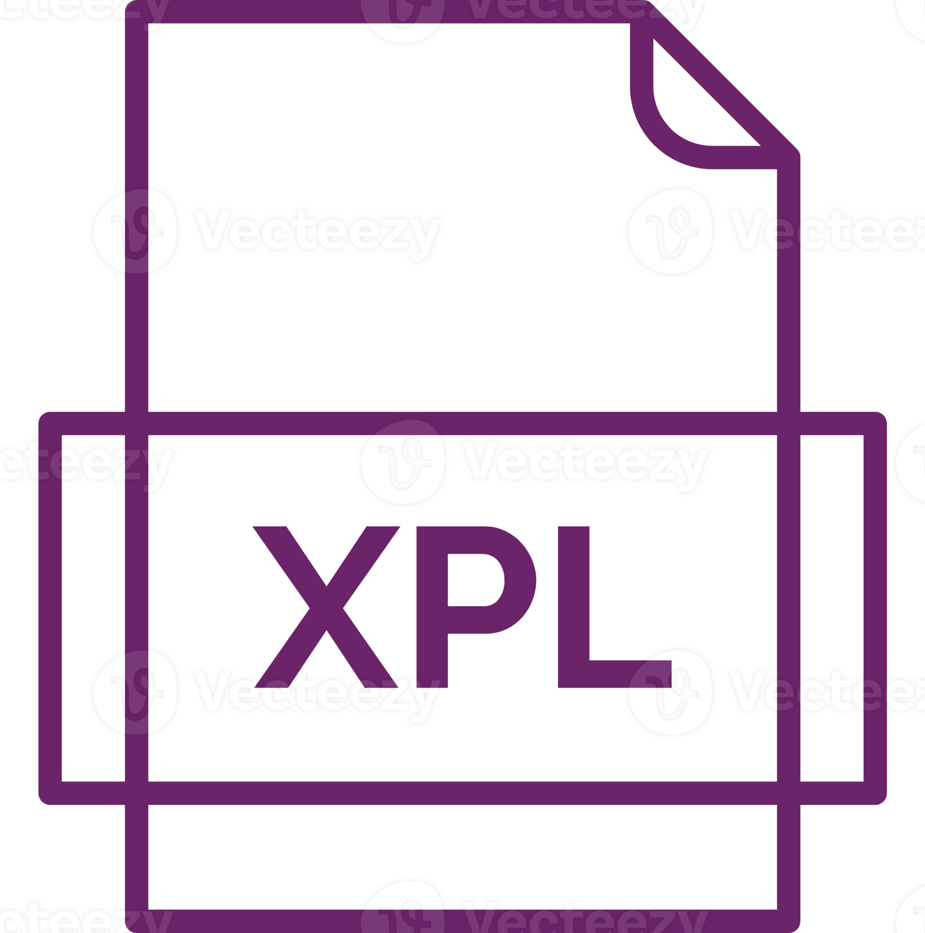Modern Xpl File Icon Thick Outline Rounded Corners 57325540 Png