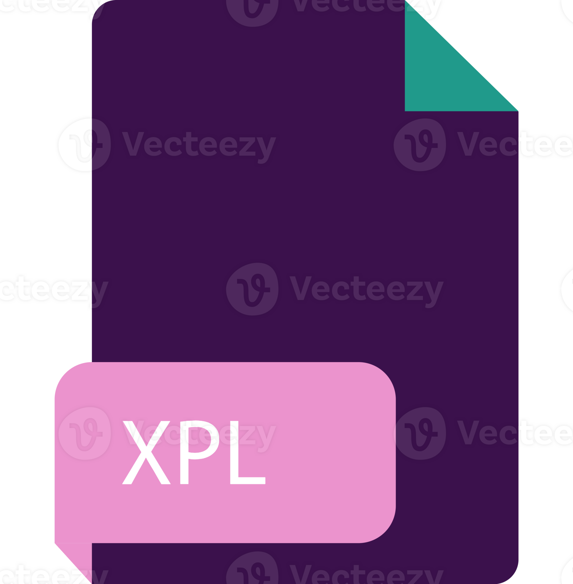 Xpl File Extension Icon Crisp Corners Grey Colors Illustration