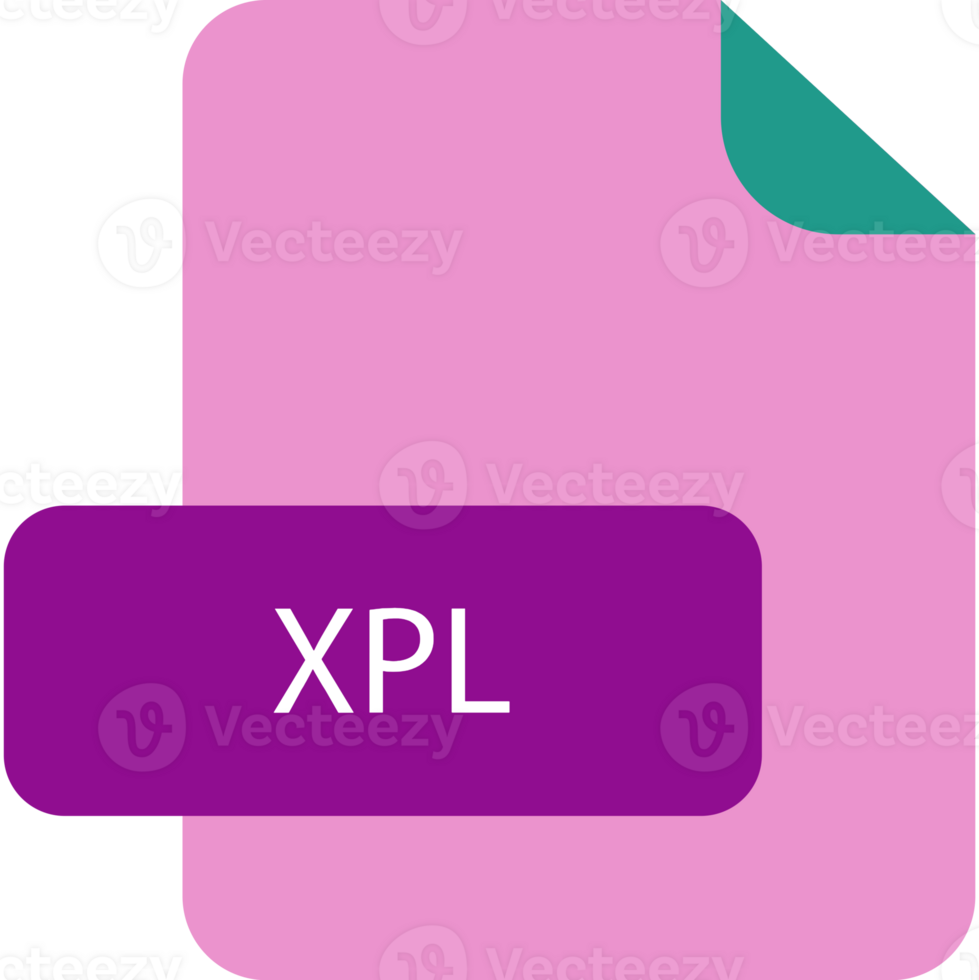 Xpl File Extension Icon Rounded Corners And Deep Color Design Element