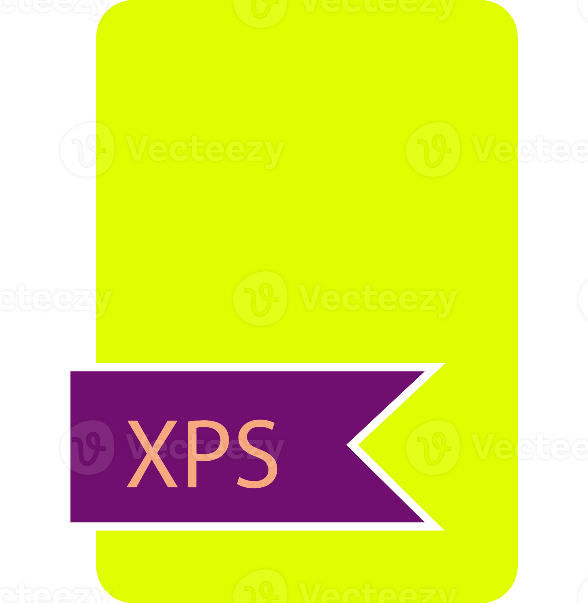 Xps File Format Icon Label Contour Design Element 57325673 Png