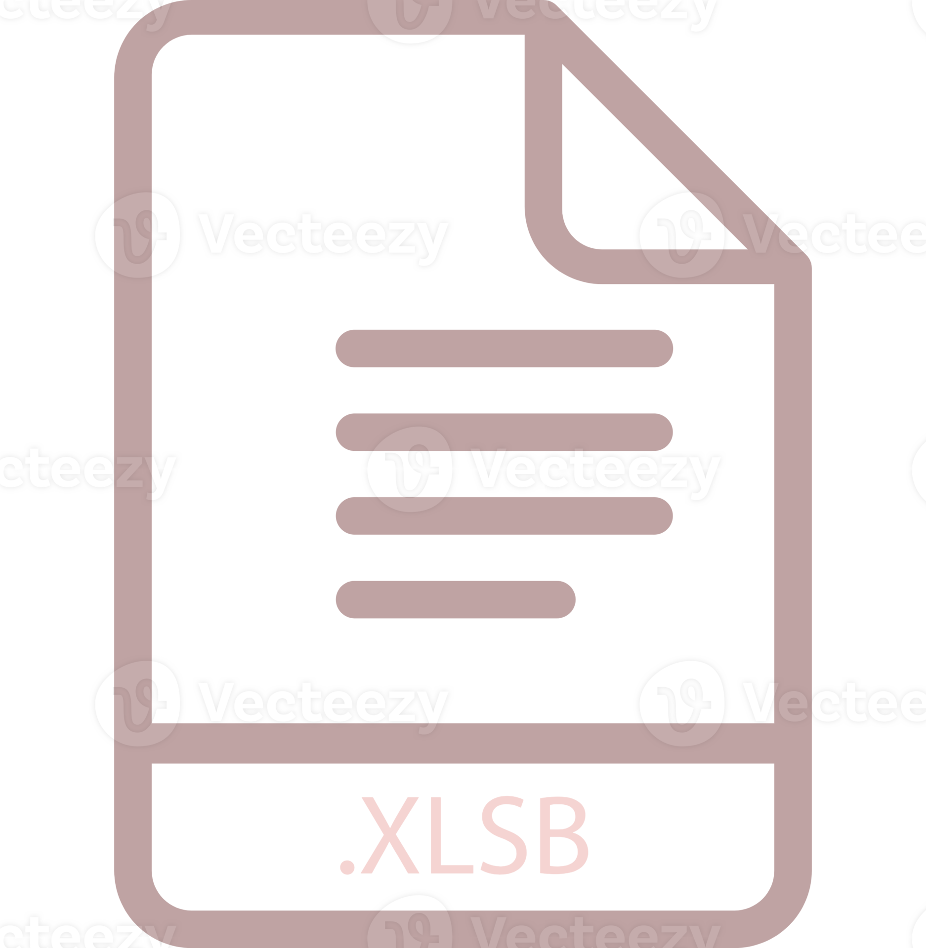 Modern Xlsb File Minimal Icon With Symbol 57325699 Png
