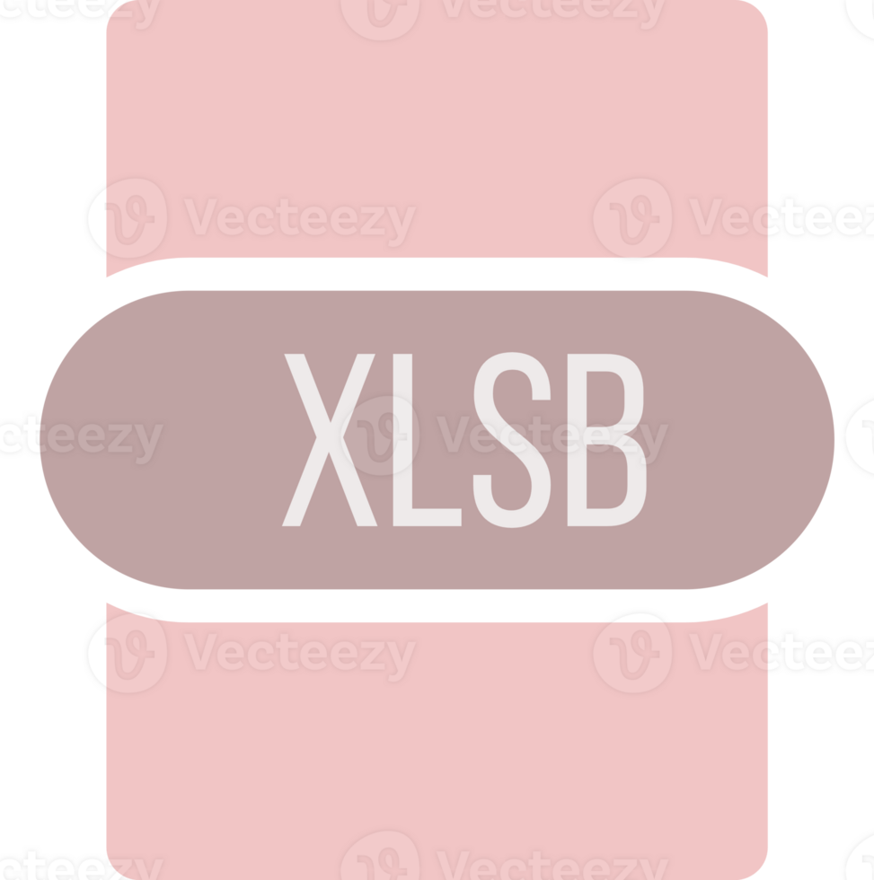 Modern Xlsb File Extension Icon Rounded And Color Fill 57325757 PNG