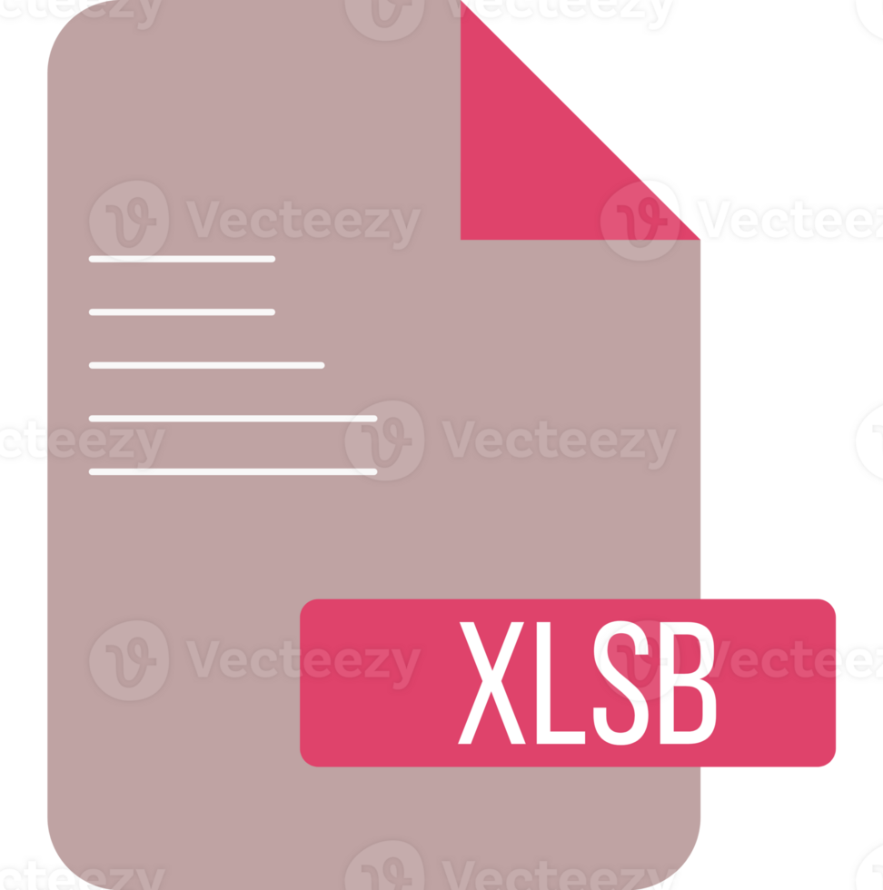 Xlsb File Extension Icon Design Element 57325762 PNG
