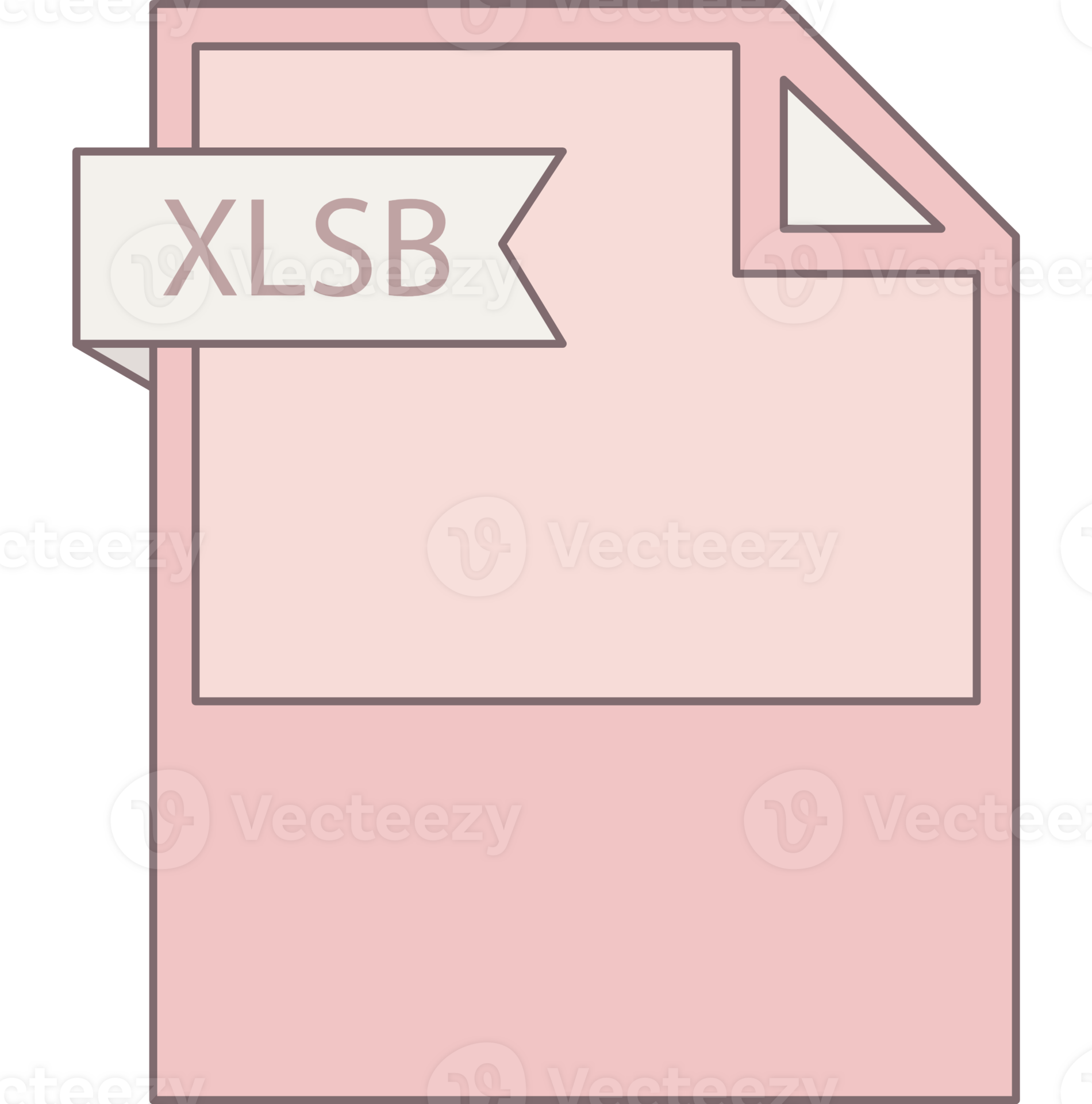 Modern Xlsb File Format Icon Minimal 57325775 PNG