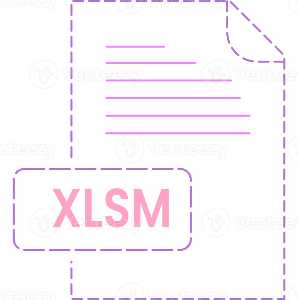 xlsm Symbol schwarz gerundet gestrichelt Gliederung Illustration 57325803 PNG