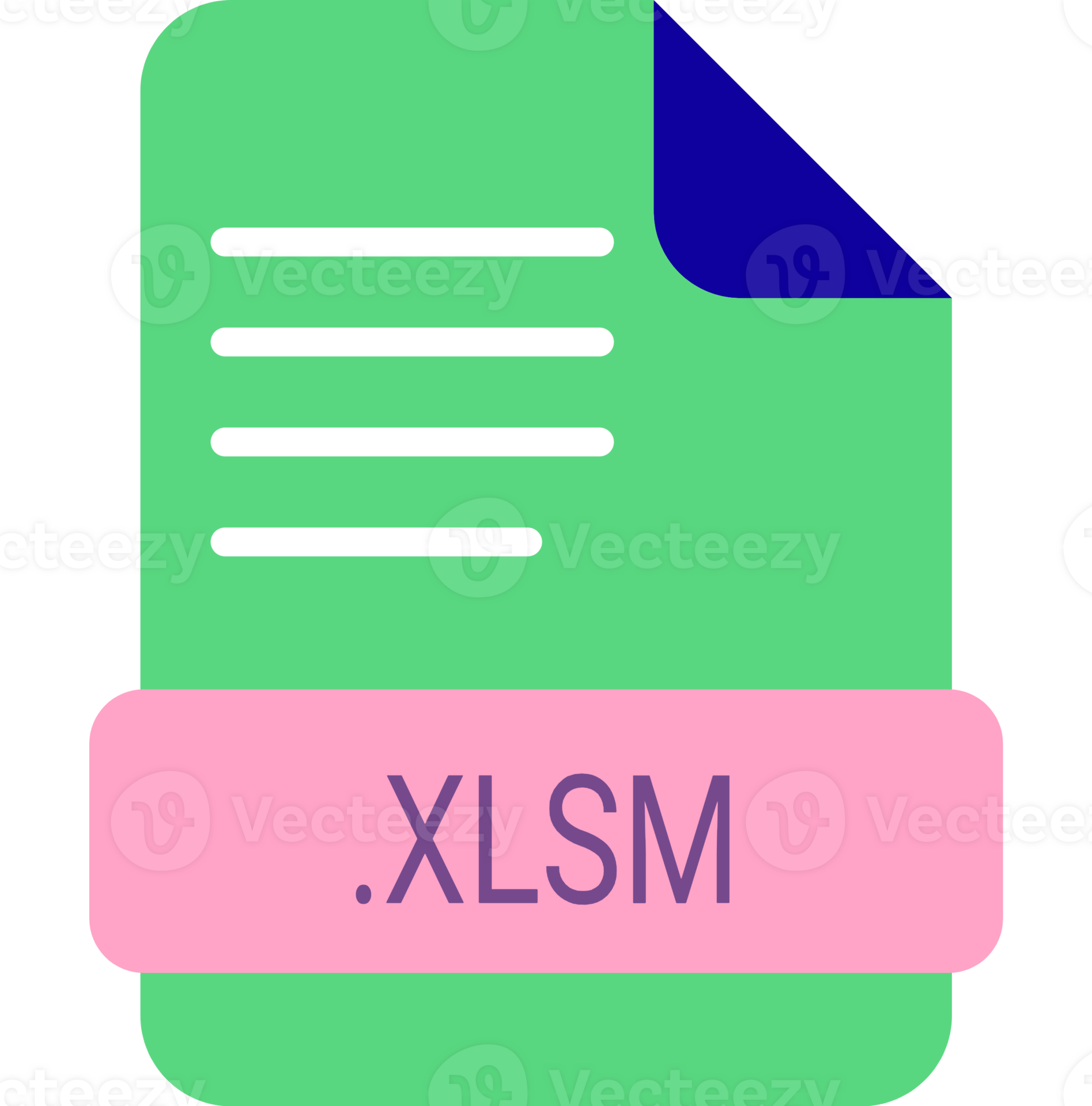 Modern Xlsm File Extension Icon With Symbol 57325833 PNG