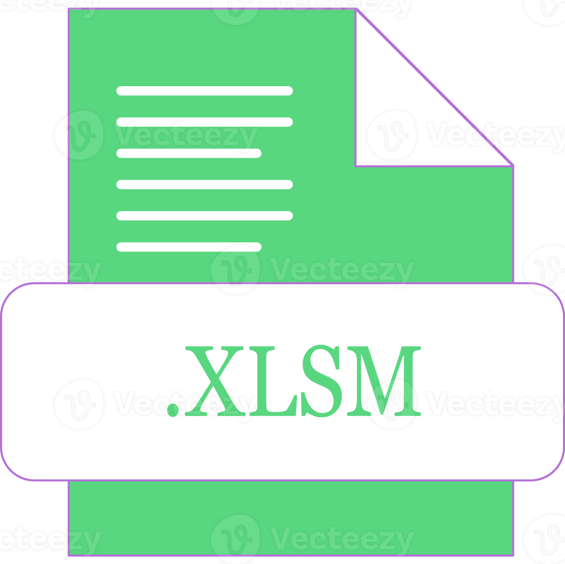 Xlsm File Extension Icon Fill With Minimal Colors Design Element 57325877 PNG