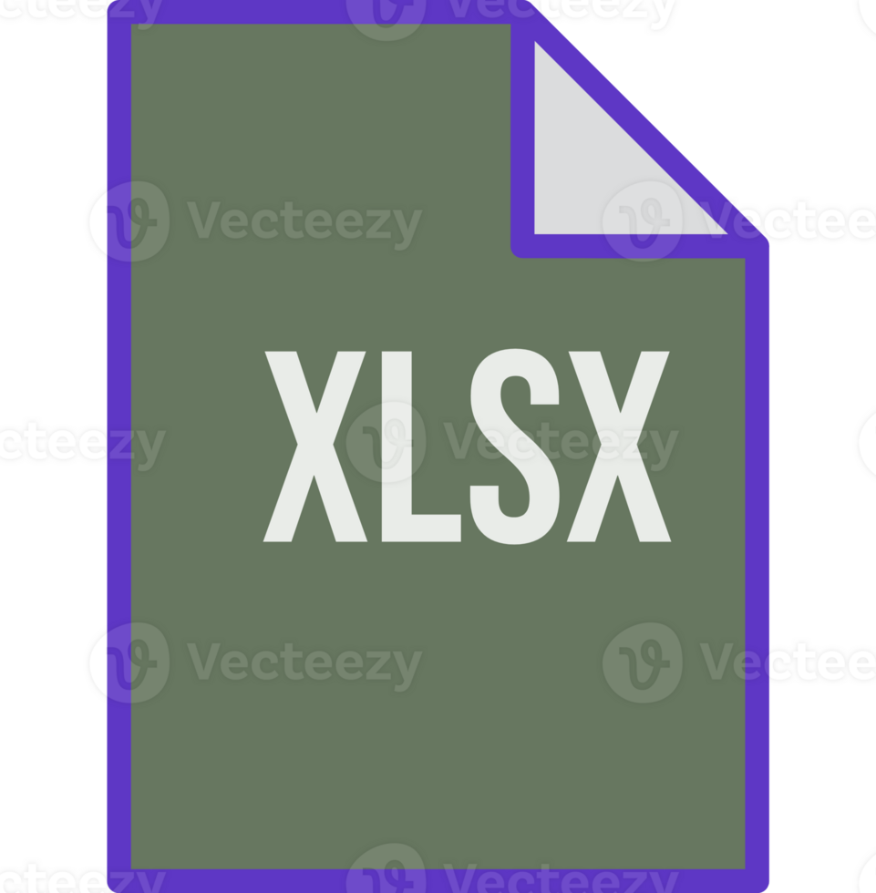 Xlsx File Icon Fill Crisp Corner 57325961 PNG