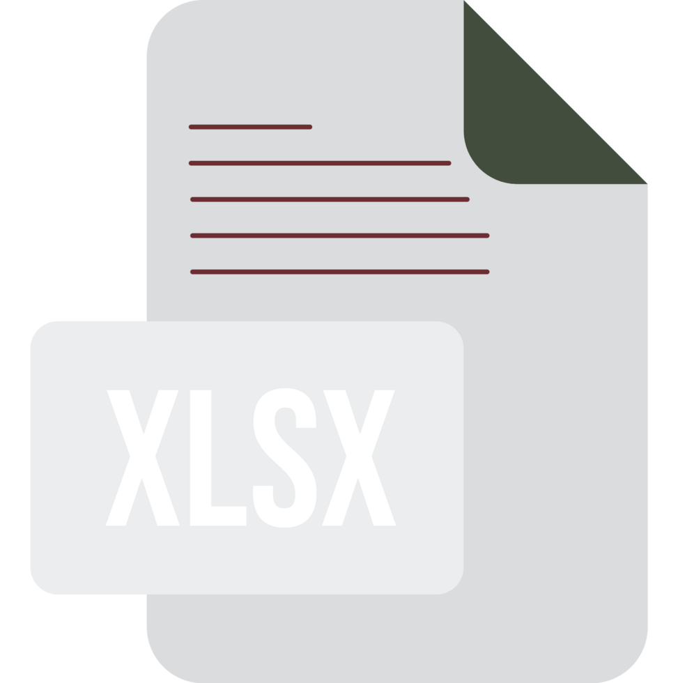 Xlsx file icon 57325977 PNG
