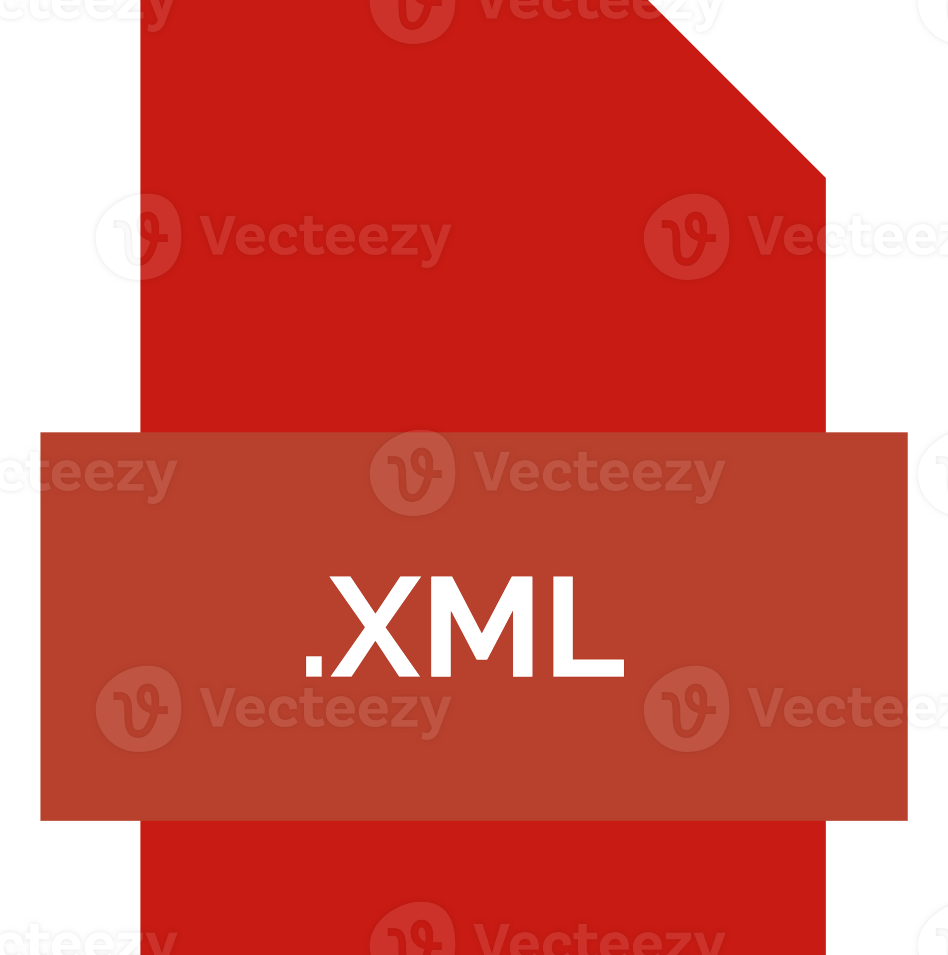 Xml File Extension Icon Fill Crisp Corners With Symbol Illustration ...
