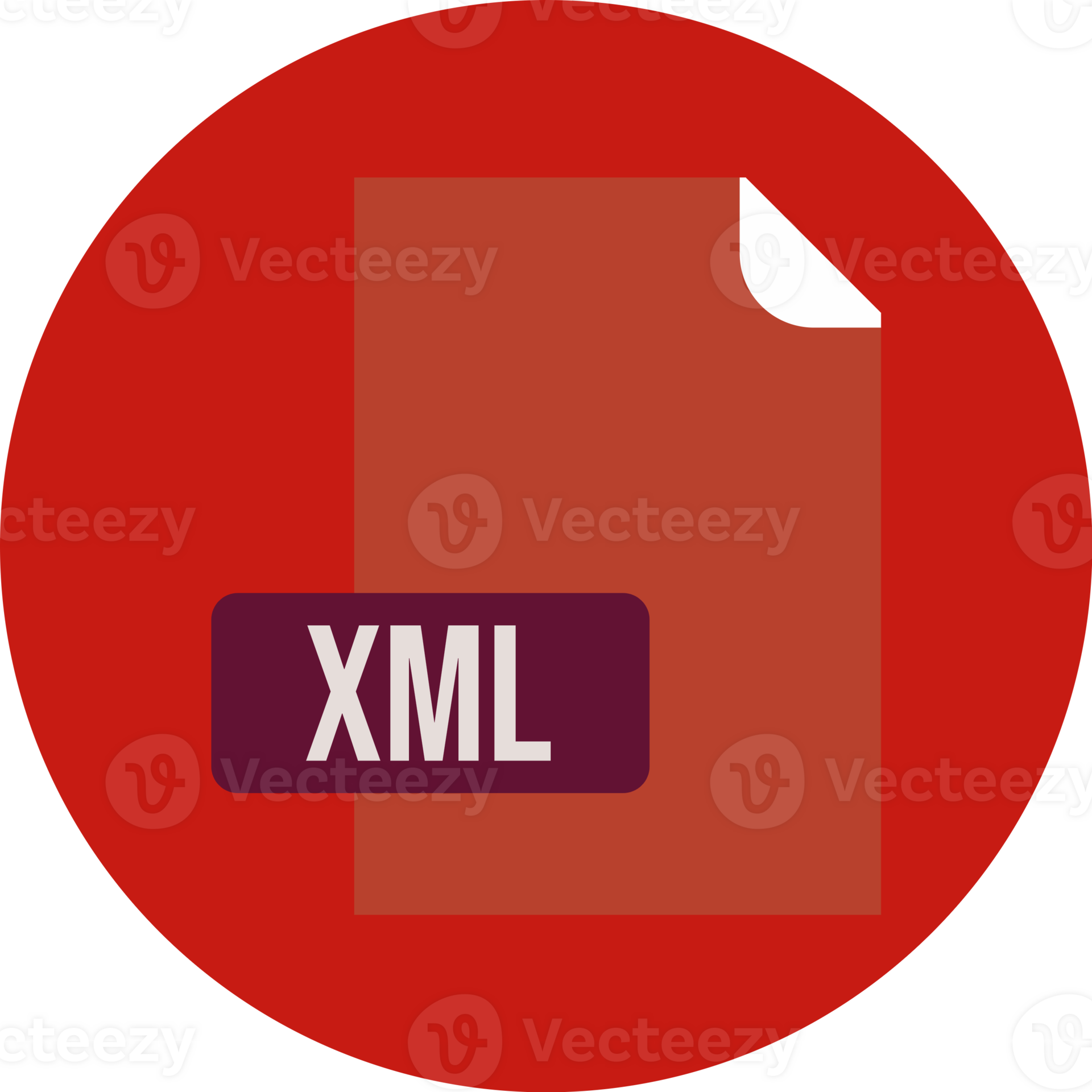 Modern Xml File Format Icon Rounded Circle Bg 57326008 PNG