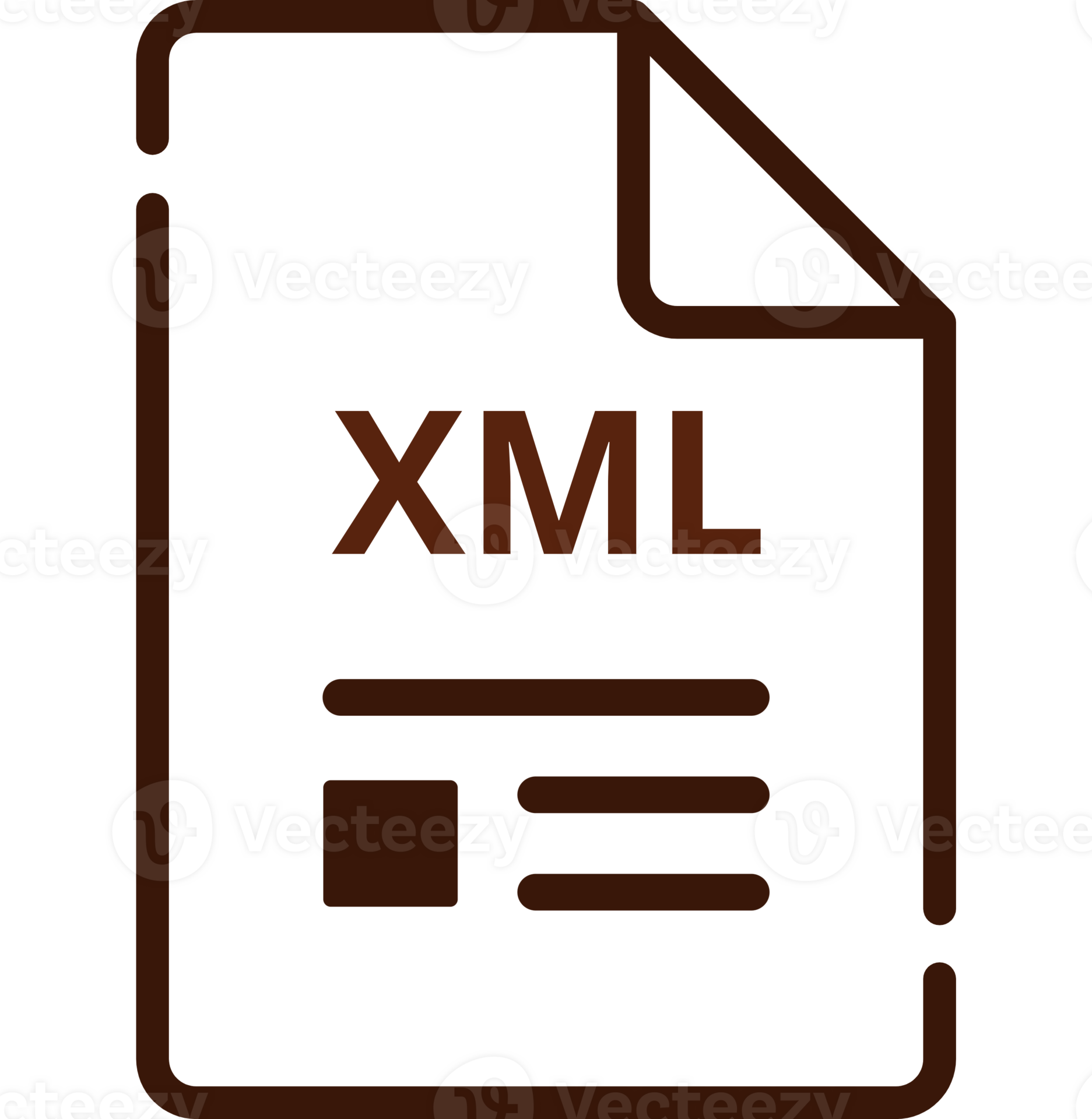 Xml File Icon Minimal Outline With Symbols Design Element 57326039 Png