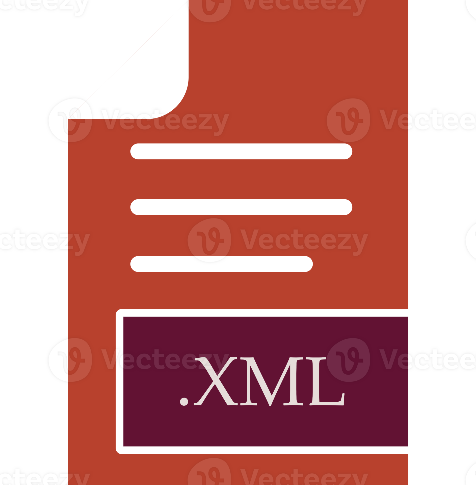 Xml File Format Icon Fill Inside Art 57326074 PNG