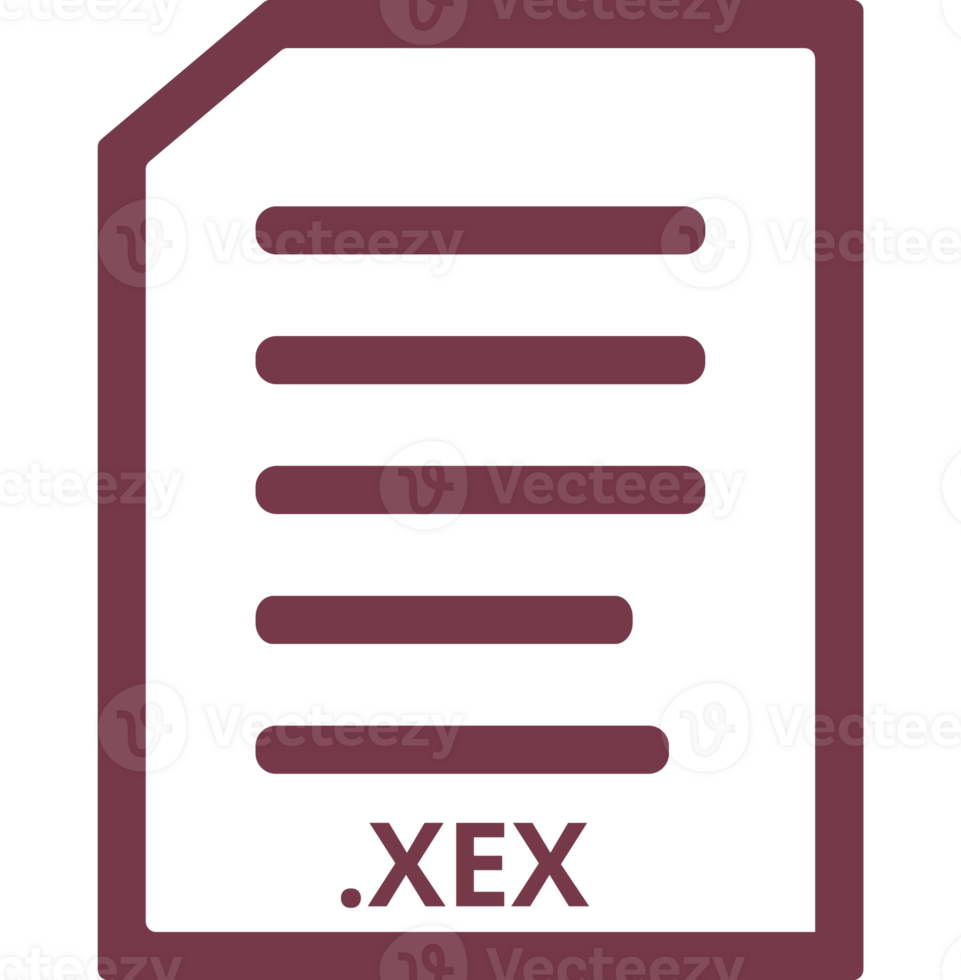 Modern Xex Line Document Icon 57326100 PNG