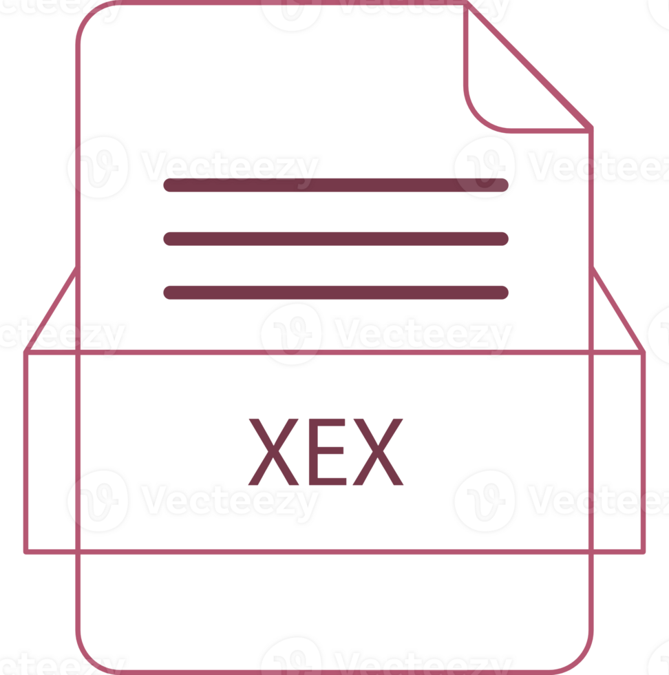 Xex File Icon Black Outline Illustration 57326123 PNG