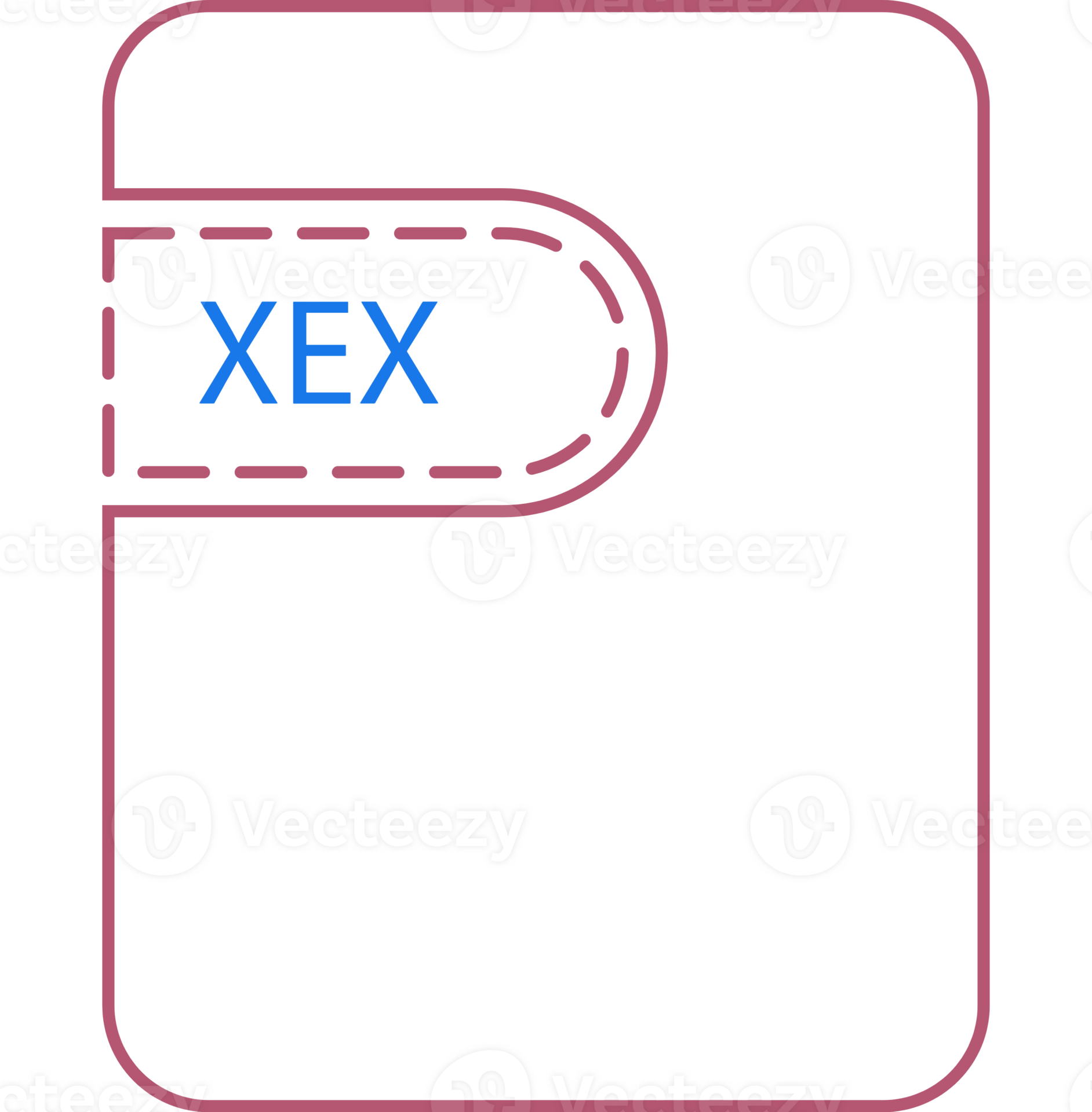 Modern Xex File Icon Thick Black Outline 57326141 PNG